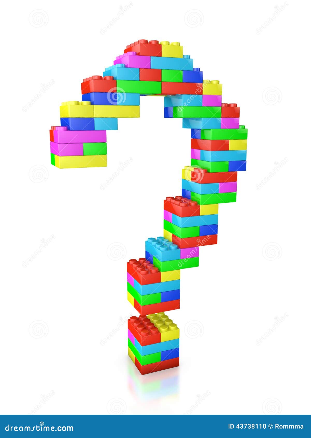 Question mark stock illustration. Illustration of plastic - 43738110