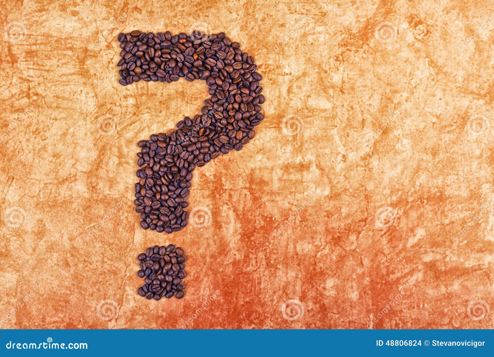 Question Mark Made of Coffee Beans Stock Photo - Image of symbol, seed ...