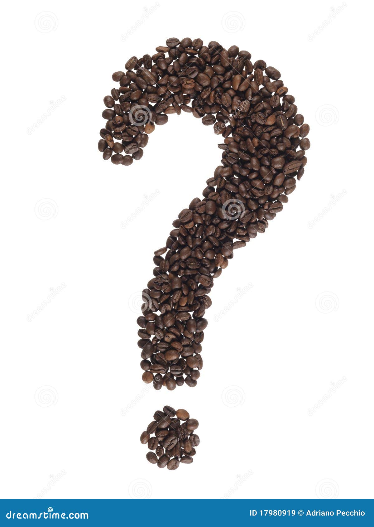 Question Mark Made of Coffee Grain Stock Image - Image of aromatic ...