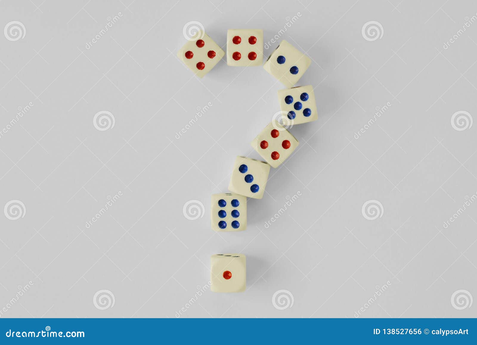 Question Mark Made of Dices - Concept of Chance and Risk Stock Photo ...