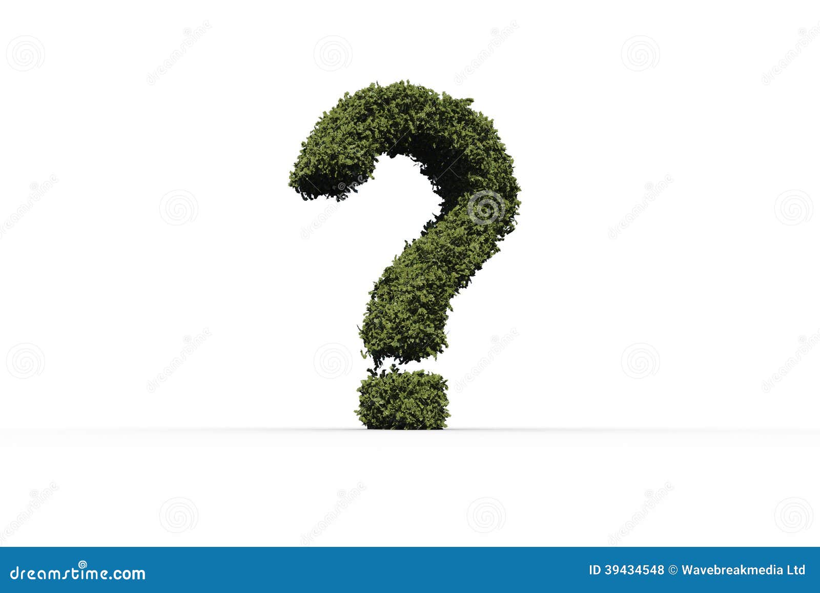 Question Mark Made of Leaves Stock Illustration - Illustration of ...