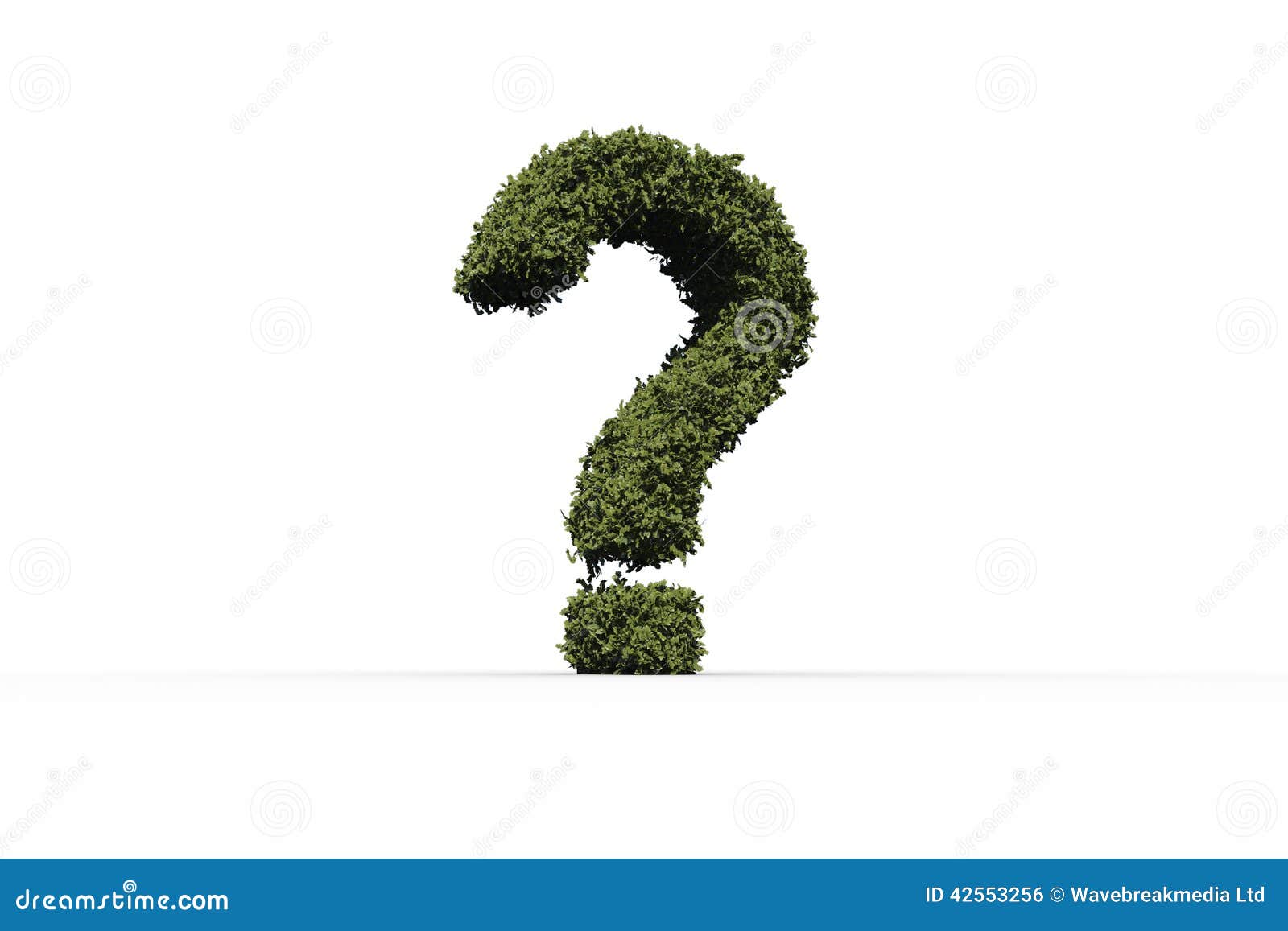 Question Mark Made of Leaves Stock Illustration - Illustration of ...