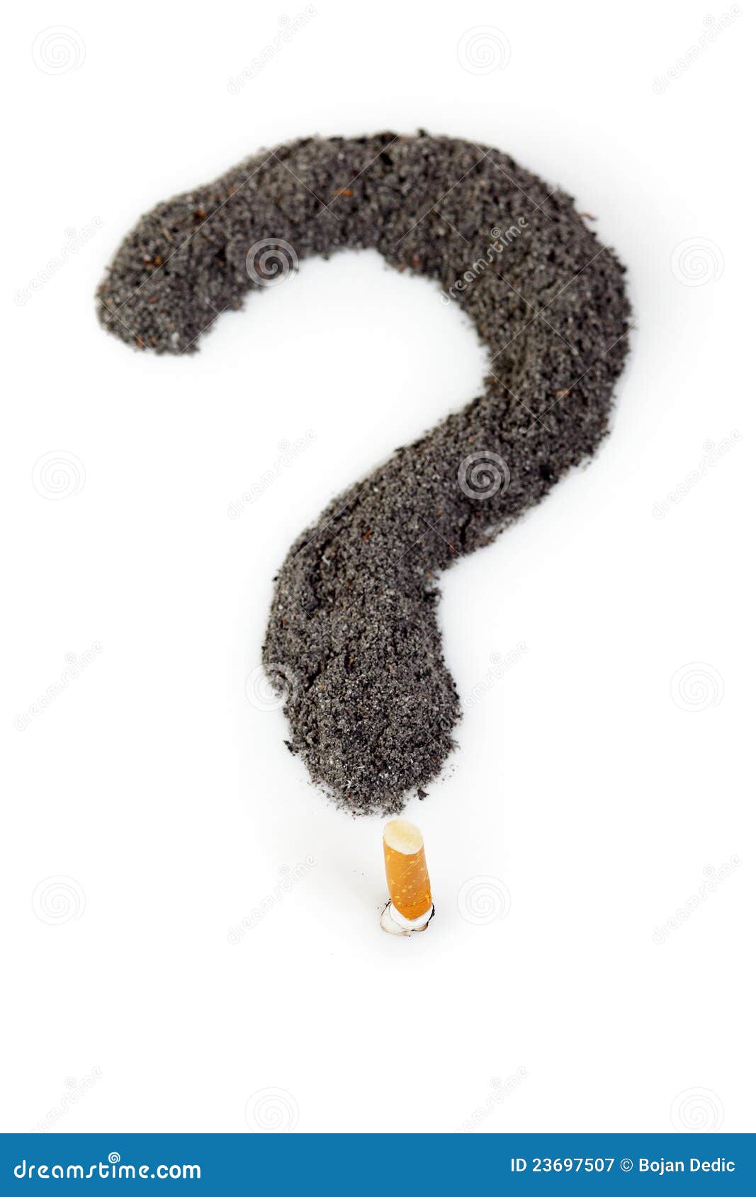 Question Mark Made Out of Ashes Stock Image - Image of narcotic ...