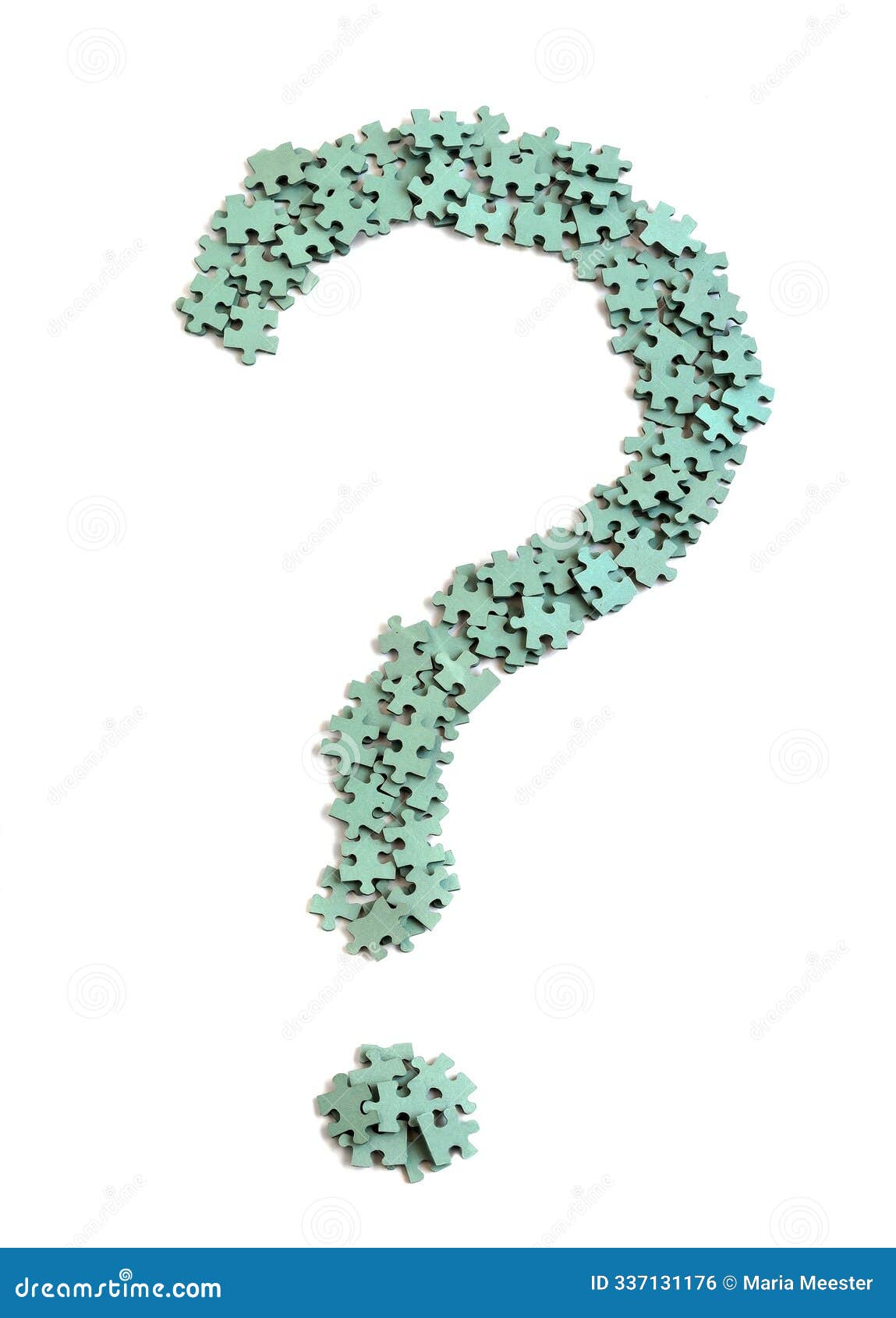 Jigsaw Question Mark stock photo. Image of sign, pieces - 337131176