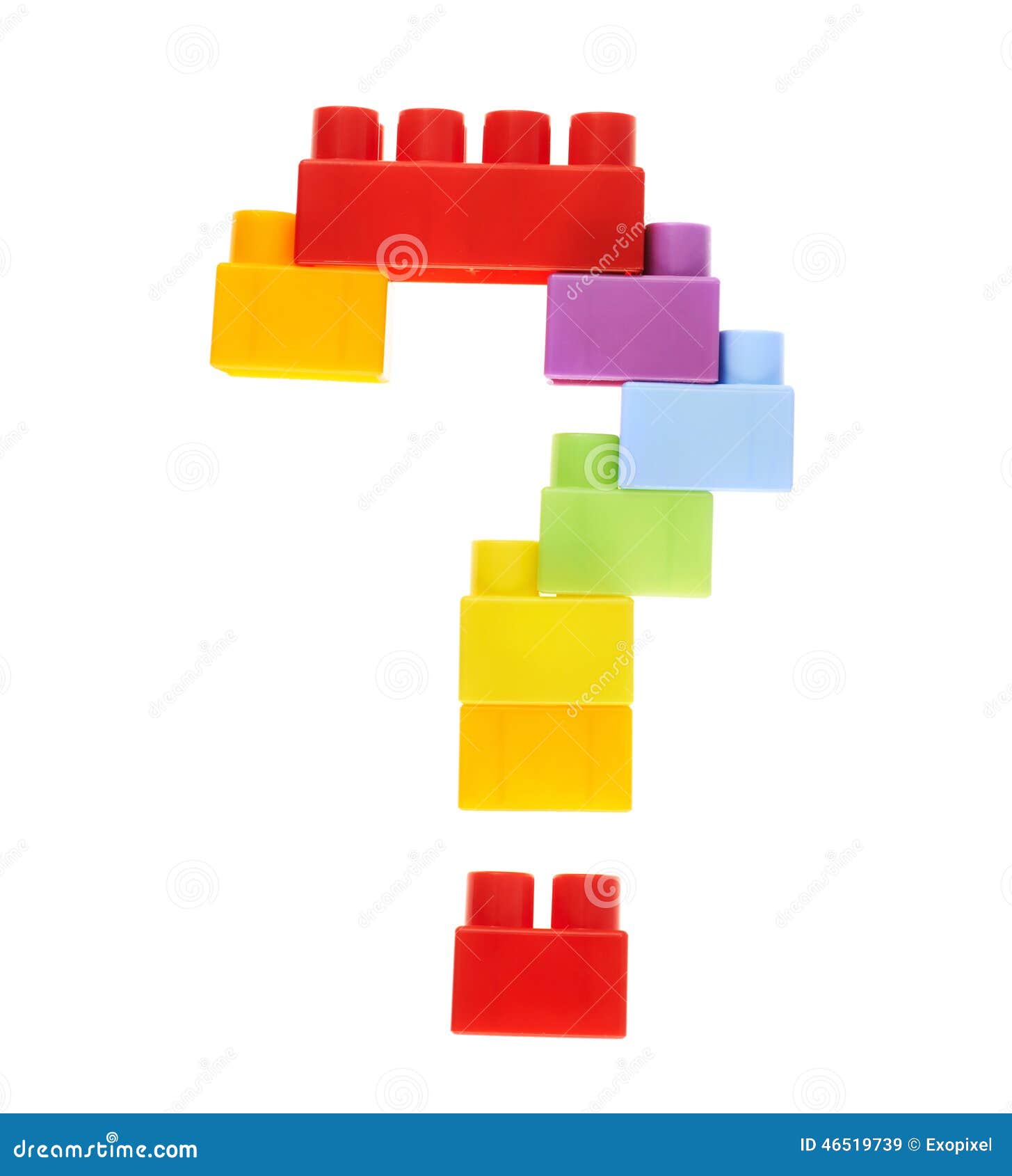 Question Mark Made of Toy Bricks Stock Image - Image of buildings ...