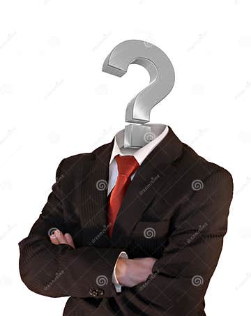 Question mark man stock illustration. Illustration of business - 2533303