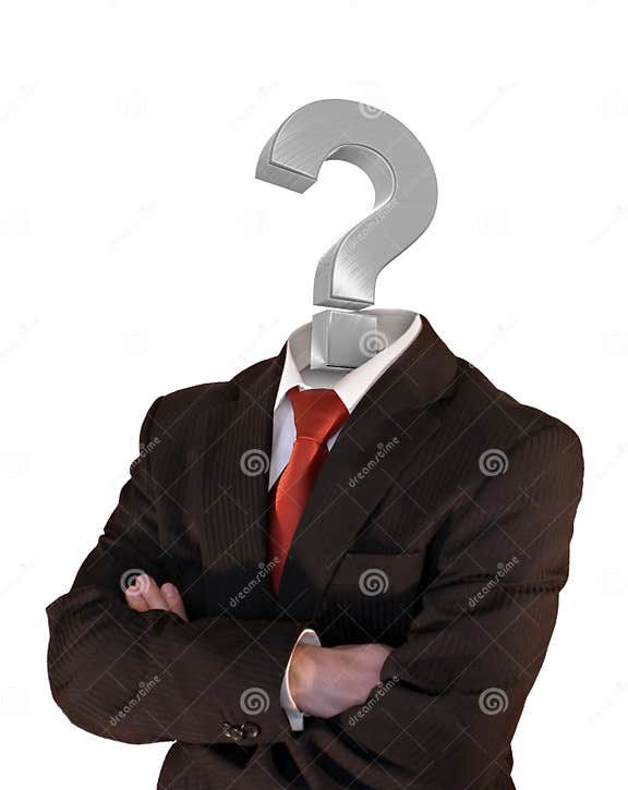 Question mark man stock illustration. Illustration of business - 2533303