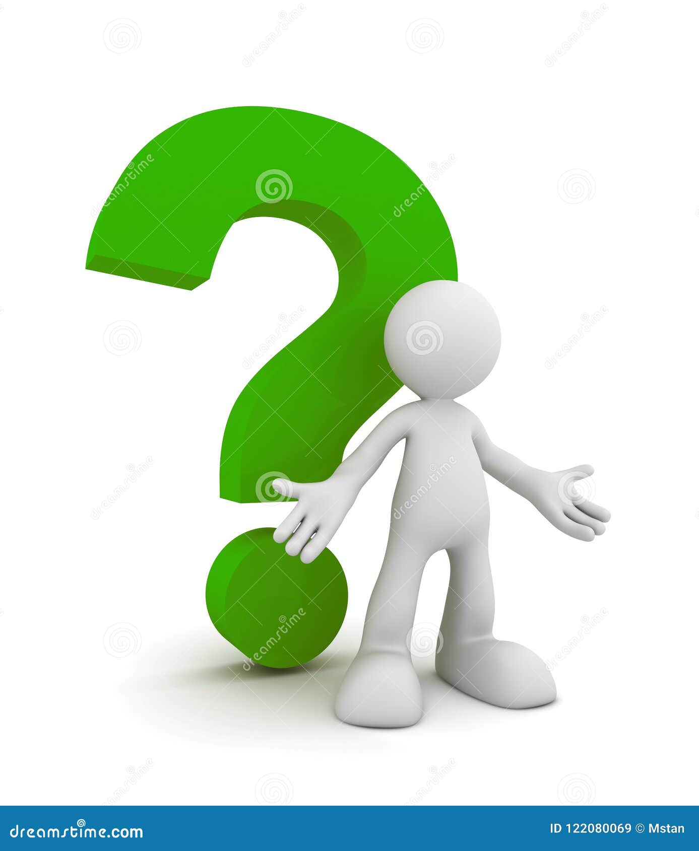 Question Mark and Man Concept Illustration Stock Illustration ...