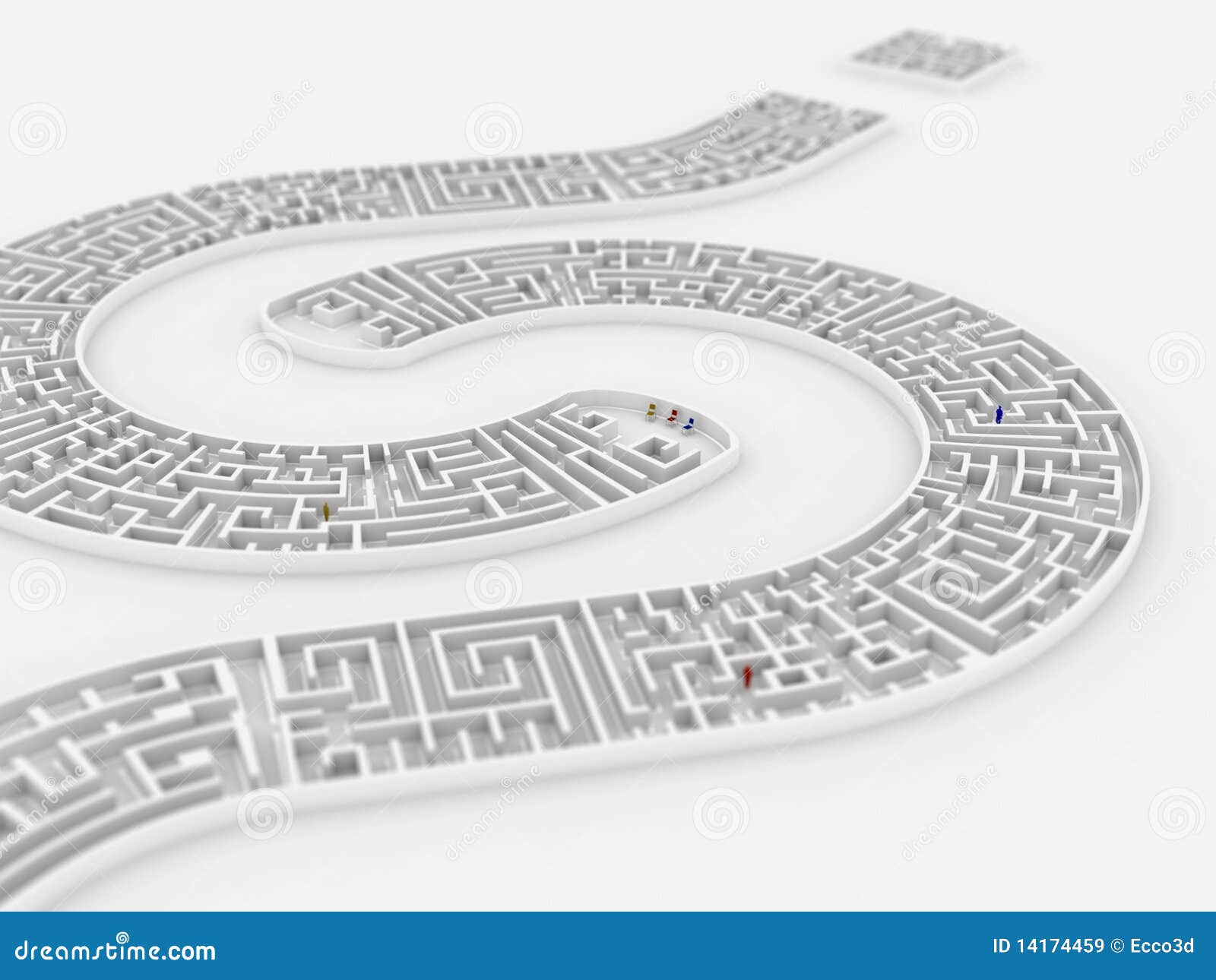 Question mark maze stock illustration. Illustration of mystery - 14174459