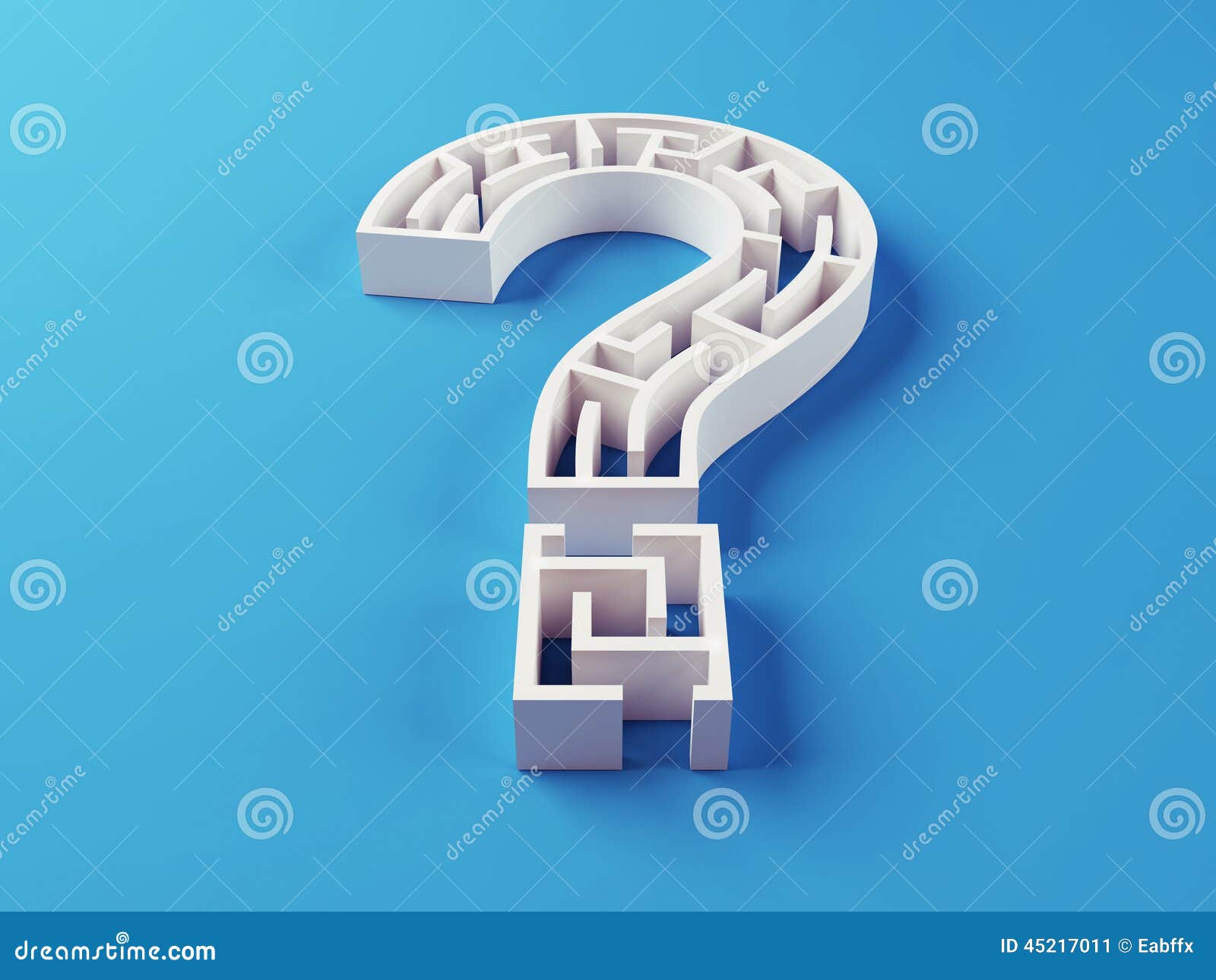 Question Mark Maze puzzle stock illustration. Illustration of business ...