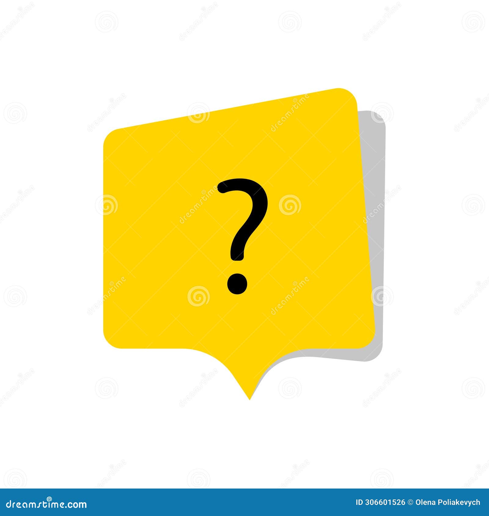 Question Mark Message. Vector Illustration. EPS 10 Stock Illustration ...