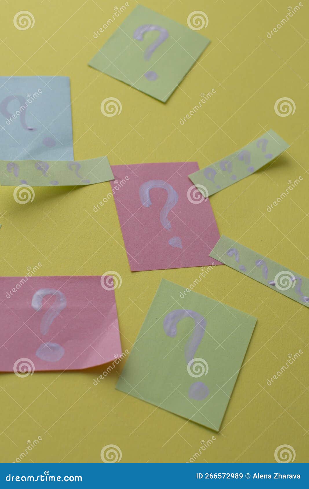 A Question Mark on Multicolored Sheets. FAQ Frequency Asked Questions ...
