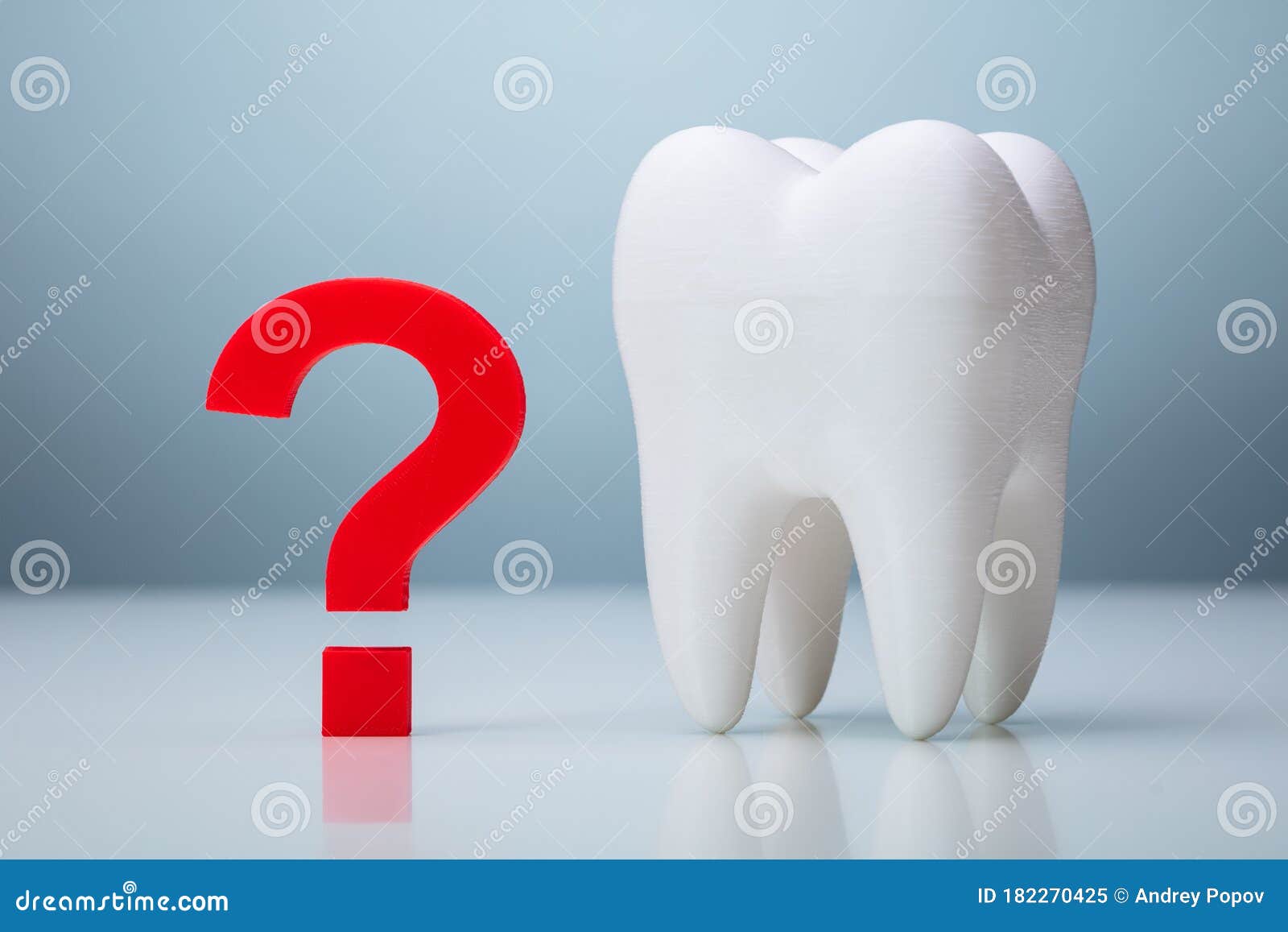 Question Mark Near Tooth stock image. Image of clean - 182270425