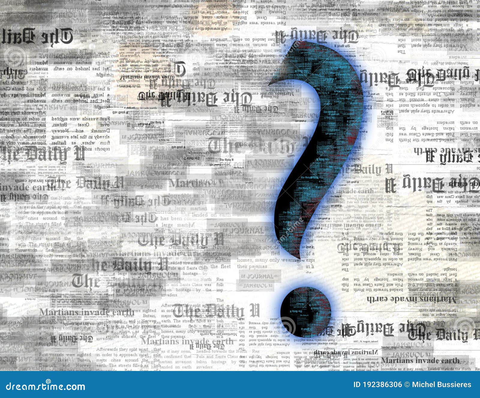 Question Mark On A Newspaper Background Stock Photography ...