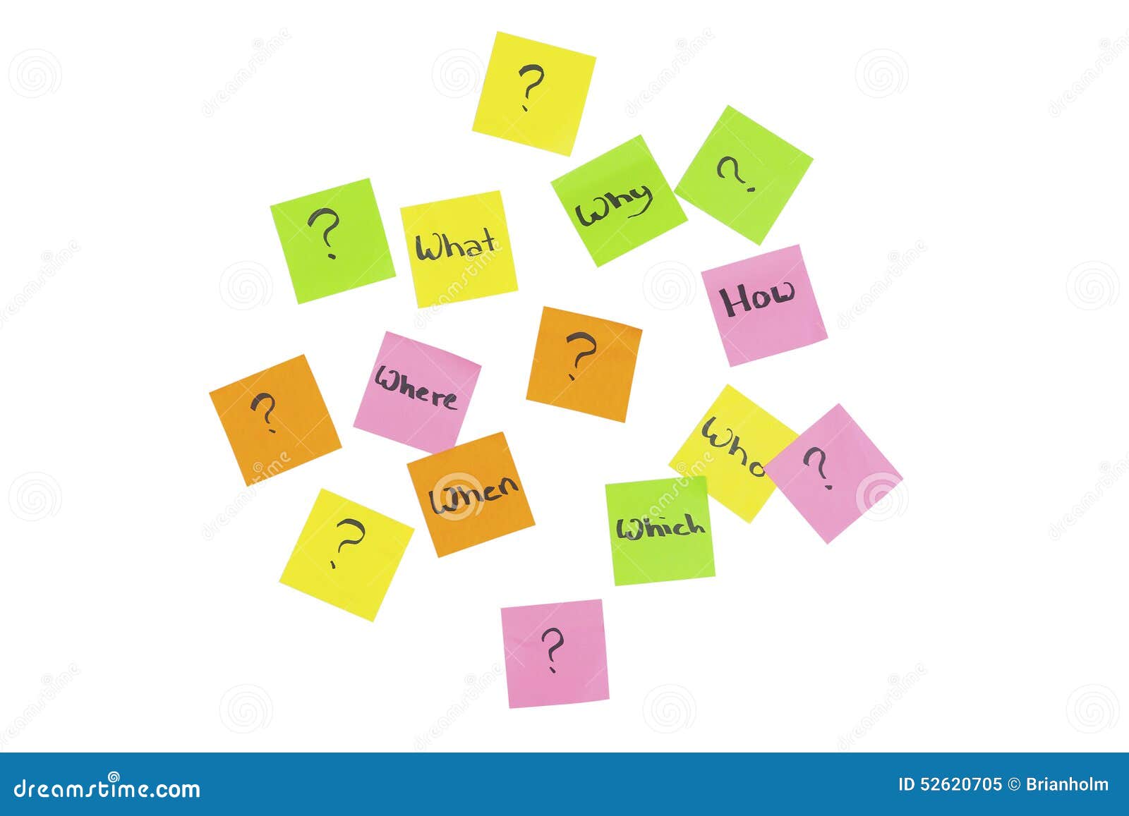 Question Mark Note it Sticker Stock Image - Image of note, notate: 52620705