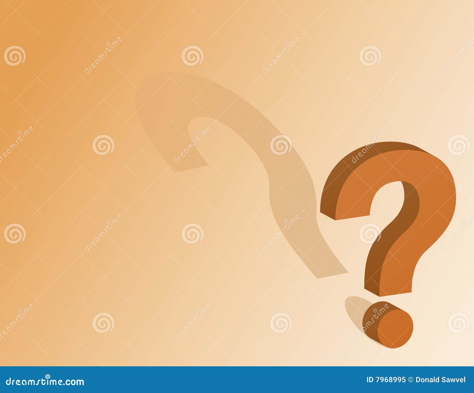 Question Mark on an Orange Background Stock Vector - Illustration of ...