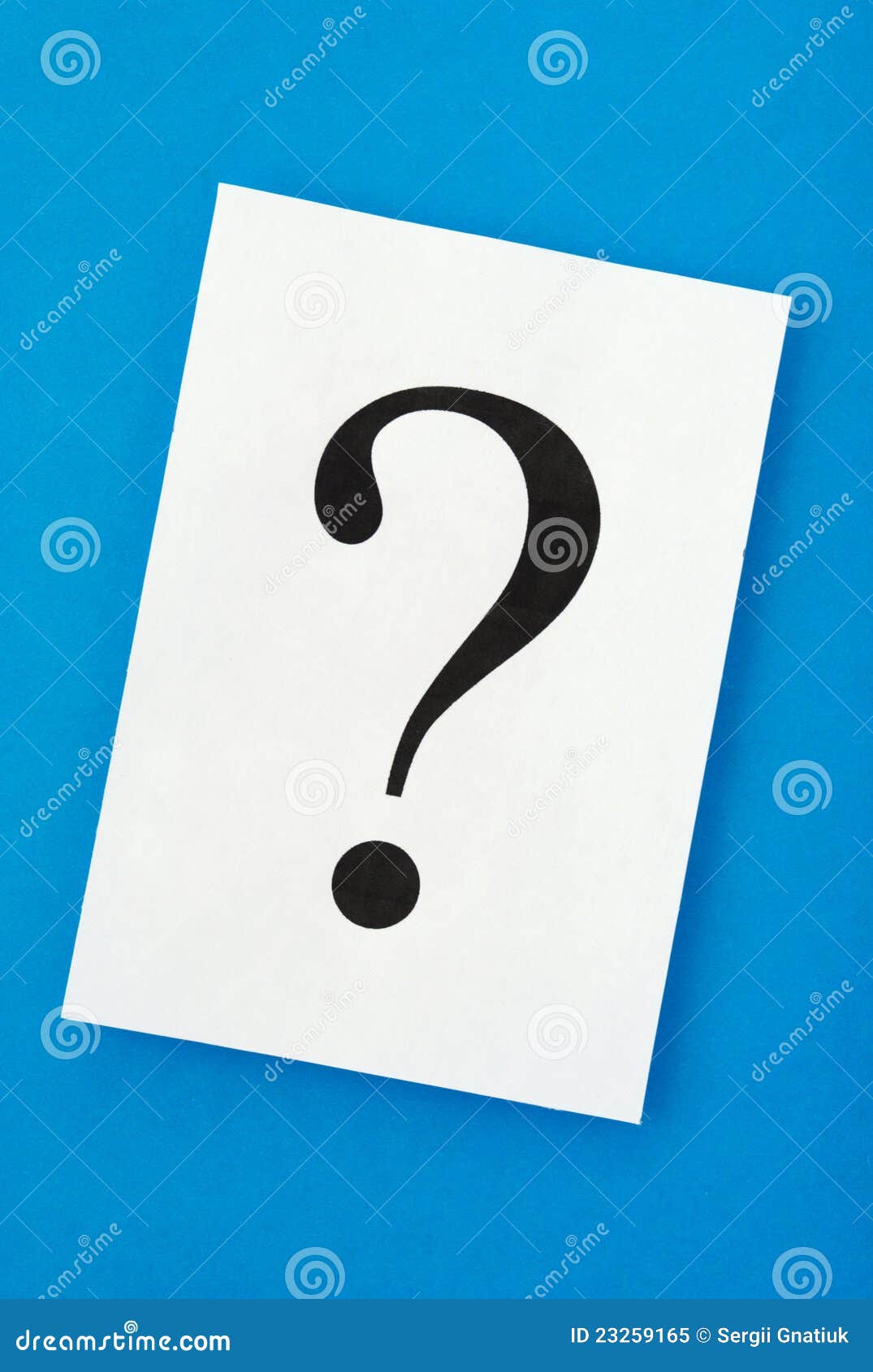Question mark on the paper stock image. Image of support - 23259165