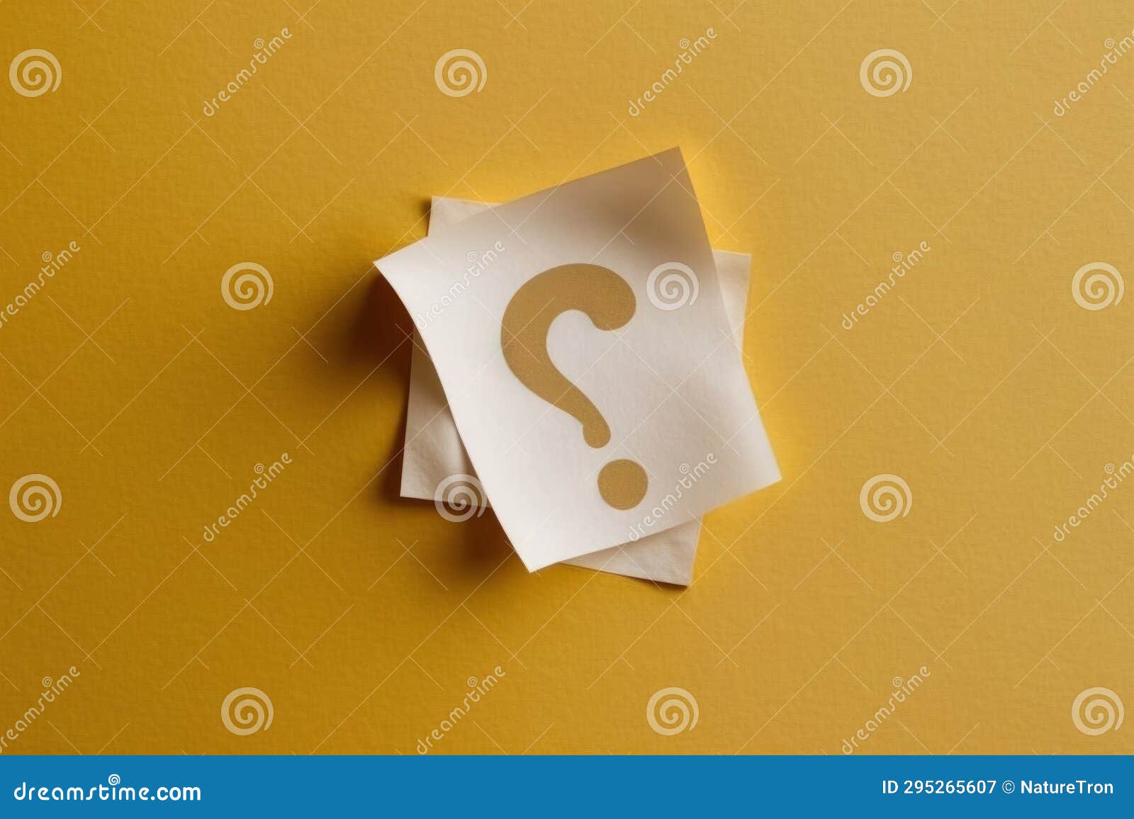 The Mark Question Mark on Paper Amazing Illustration. Stock ...