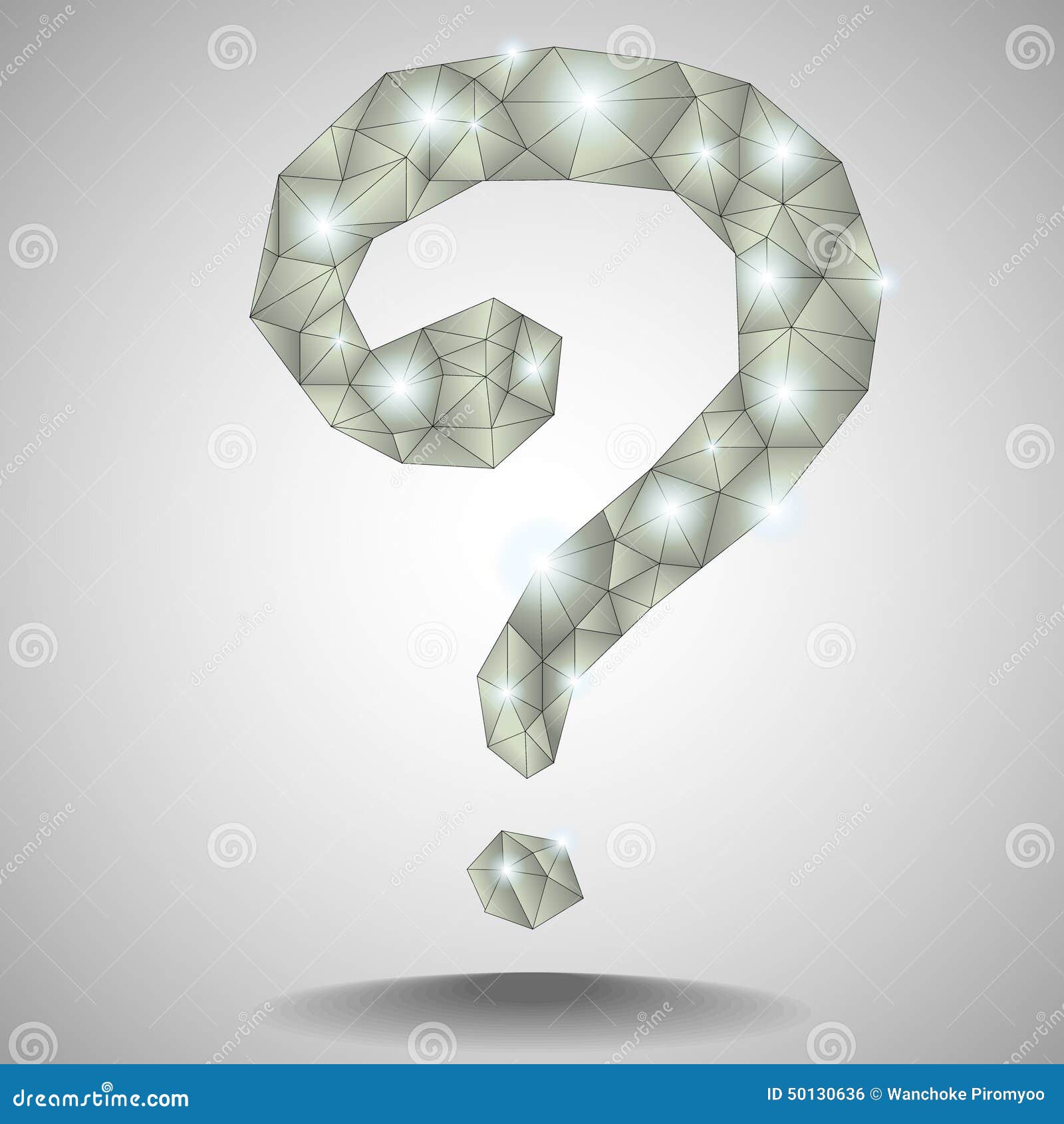 Question Mark Paper Polygons Stock Vector - Illustration of illustrator ...