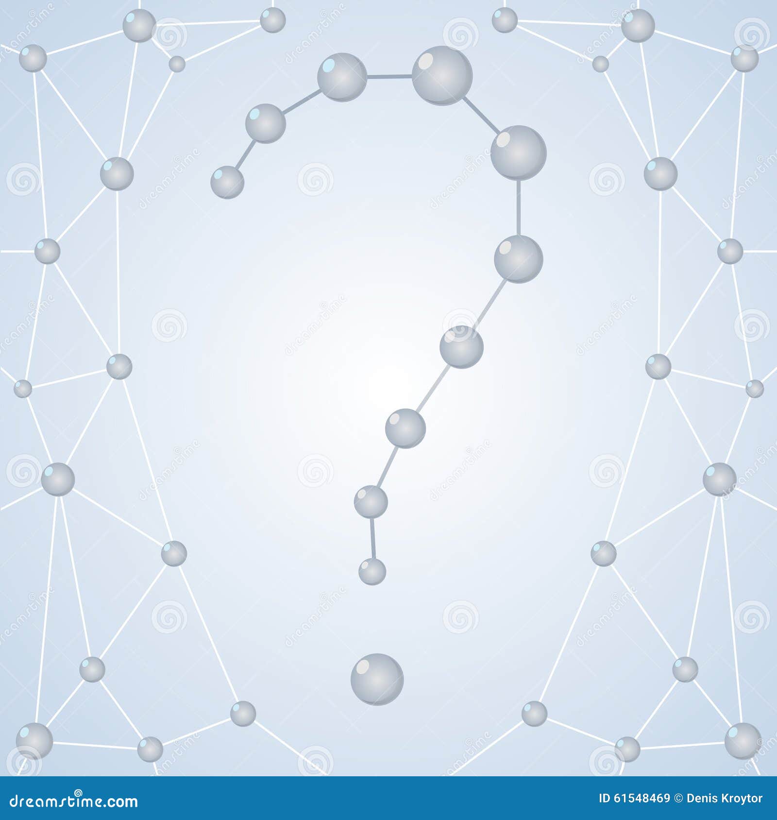 The Question Mark of the Particles. Stock Vector - Illustration of ...