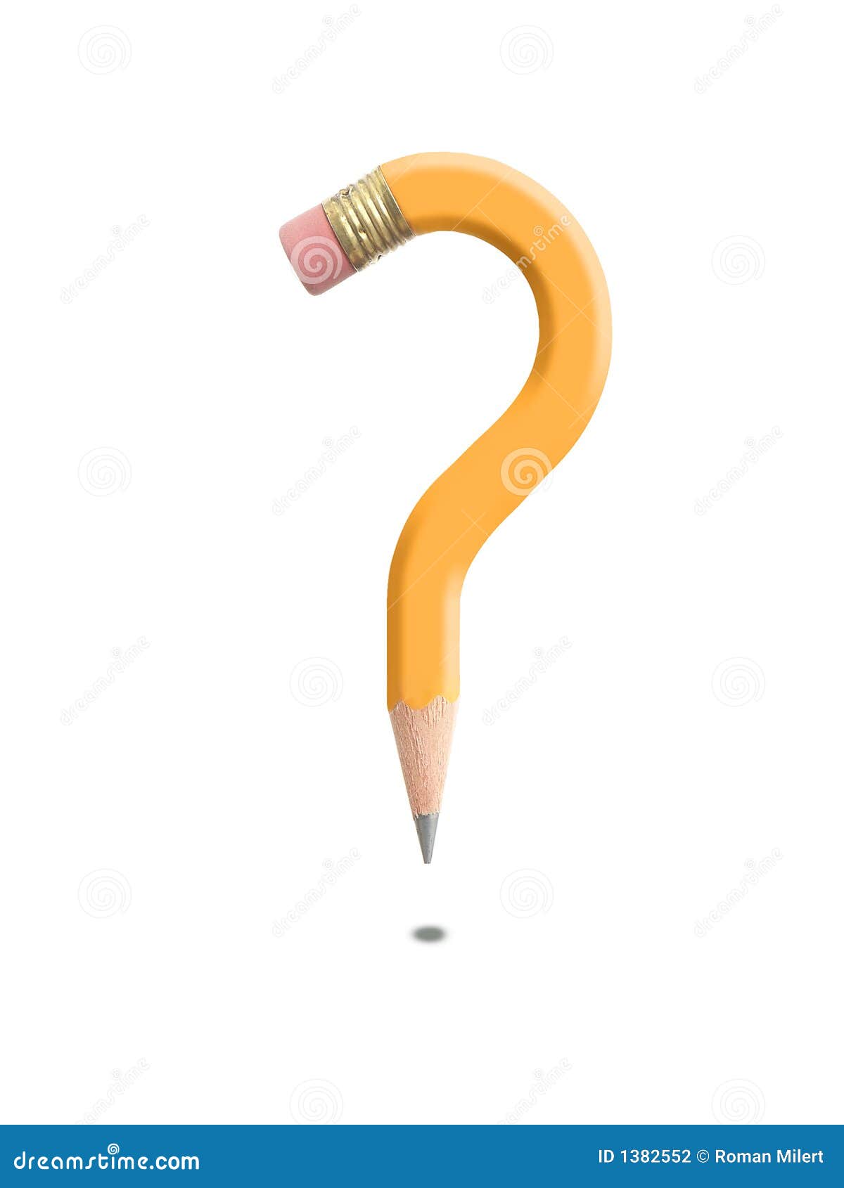 Question mark pencil stock photo. Image of design, flexibility - 1382552