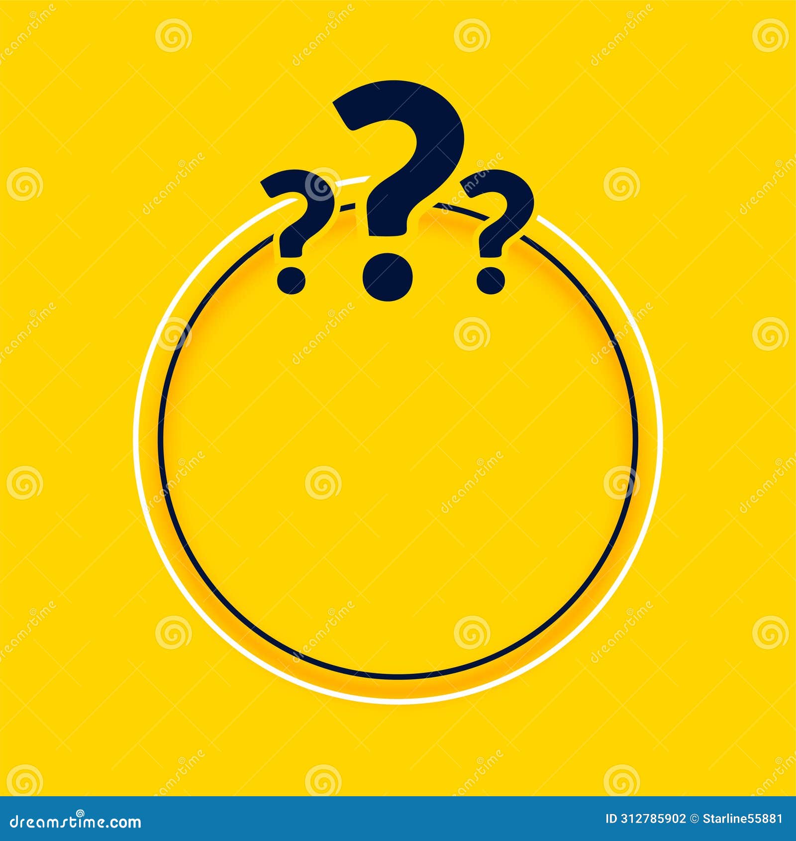 Question Mark Perfect Sign for Queries and Ideas with Text Space Stock ...
