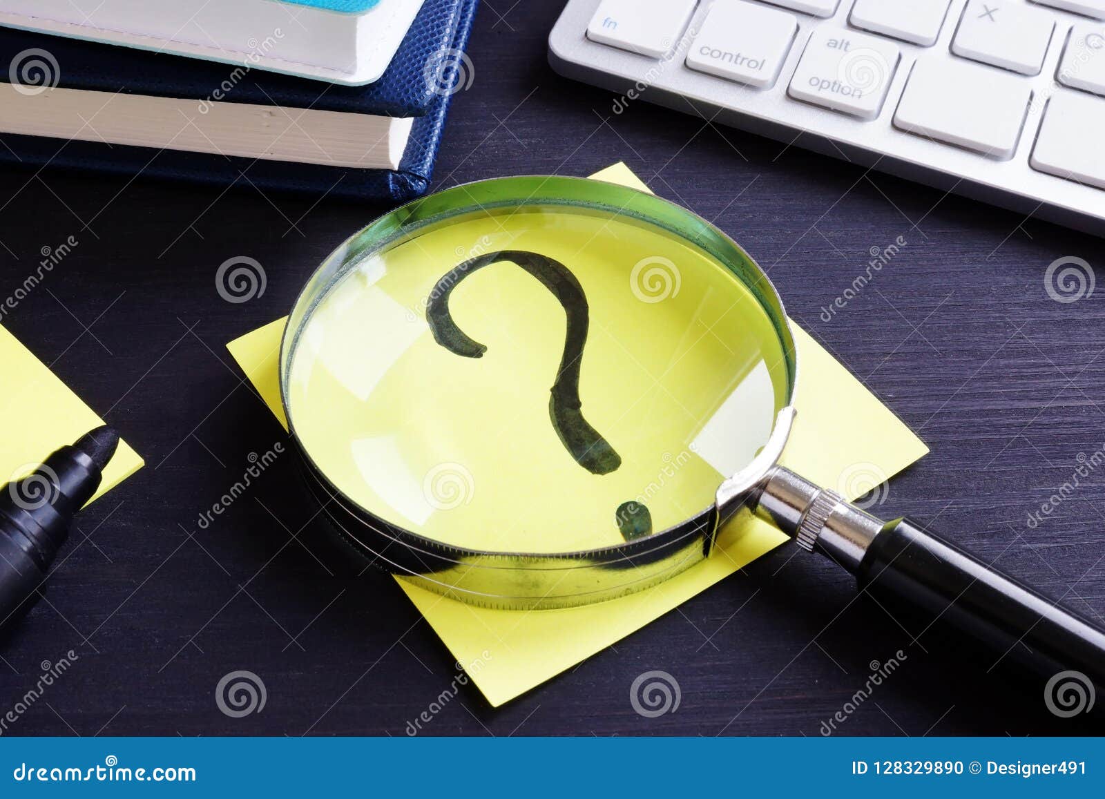 Question Mark on a Piece of Paper. Problem Solving. Stock Photo - Image ...