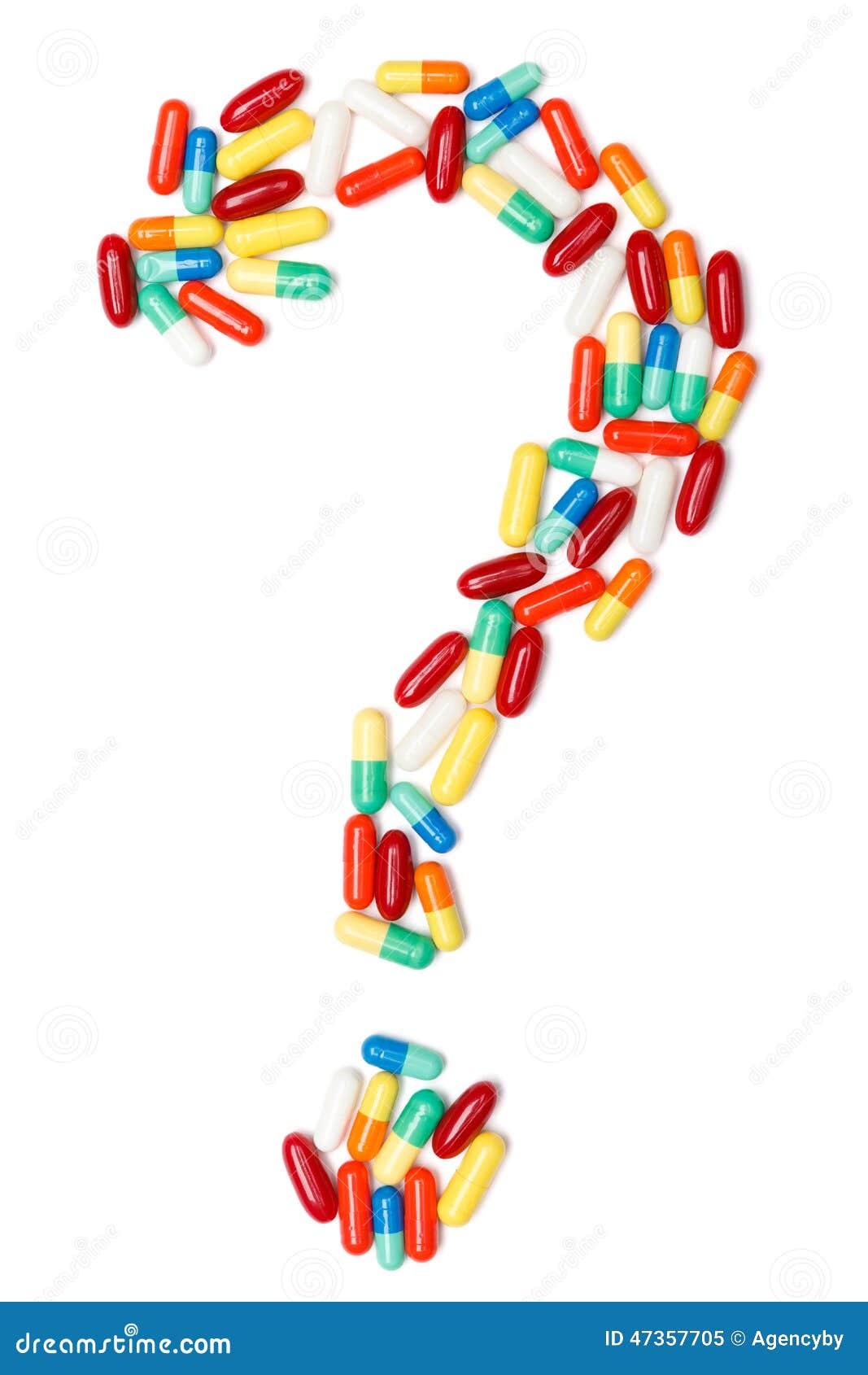 Question Mark of Pills, Isolated Stock Image - Image of paracetamol ...