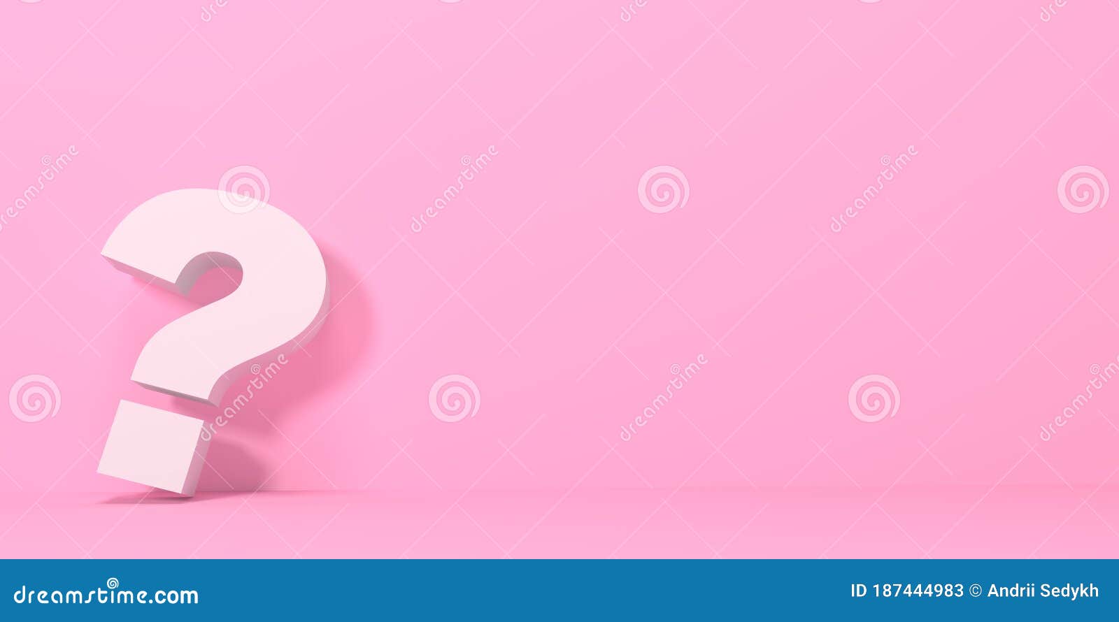 Question Mark on Pink Background Stock Illustration - Illustration of ...