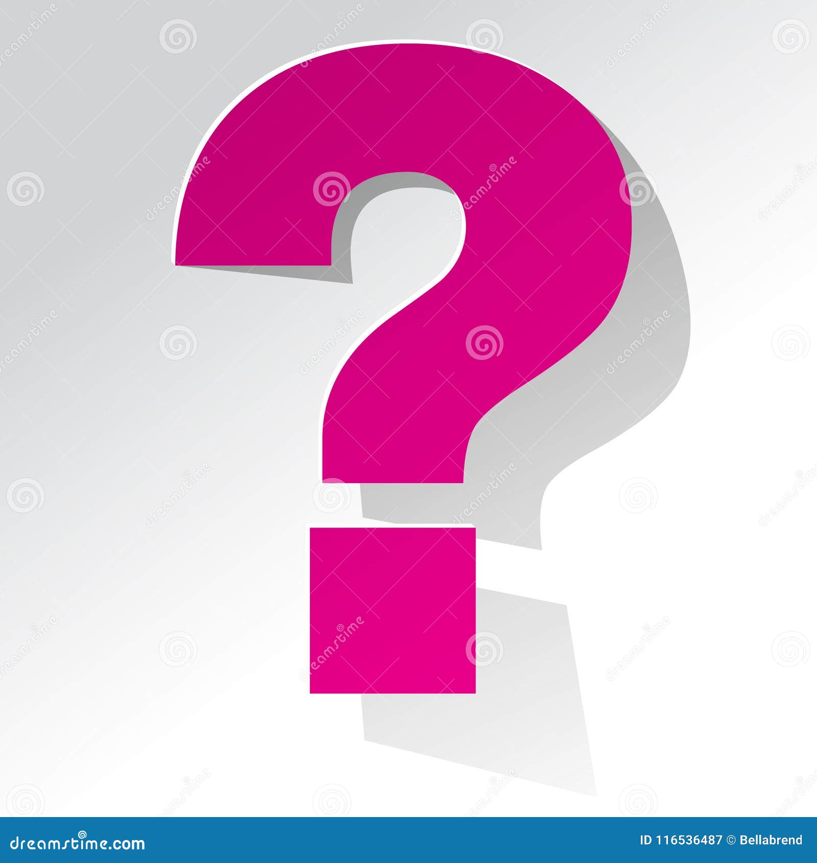 Question Mark Pink on a White Background Stock Vector - Illustration of ...