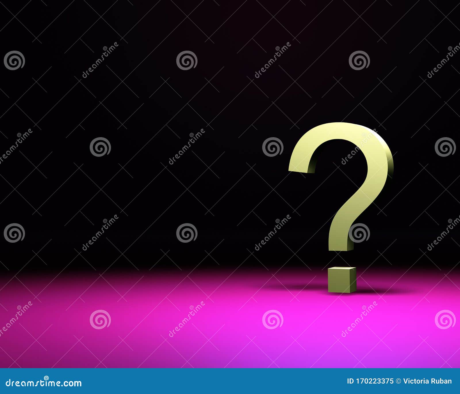 Question Mark on Plain Background Stock Illustration - Illustration of ...