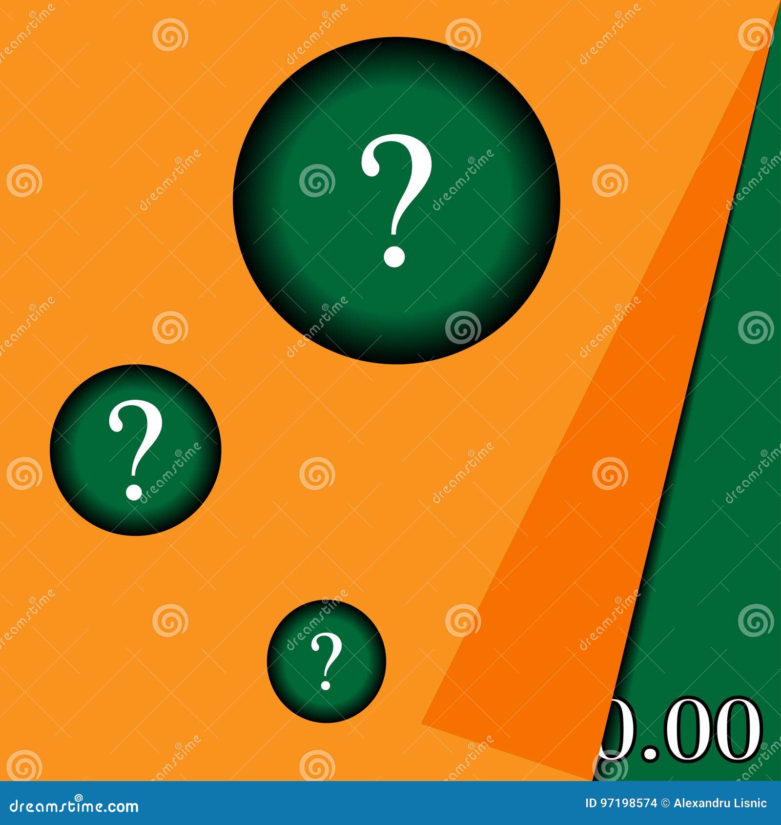 Question mark post card stock vector. Illustration of interrogative ...