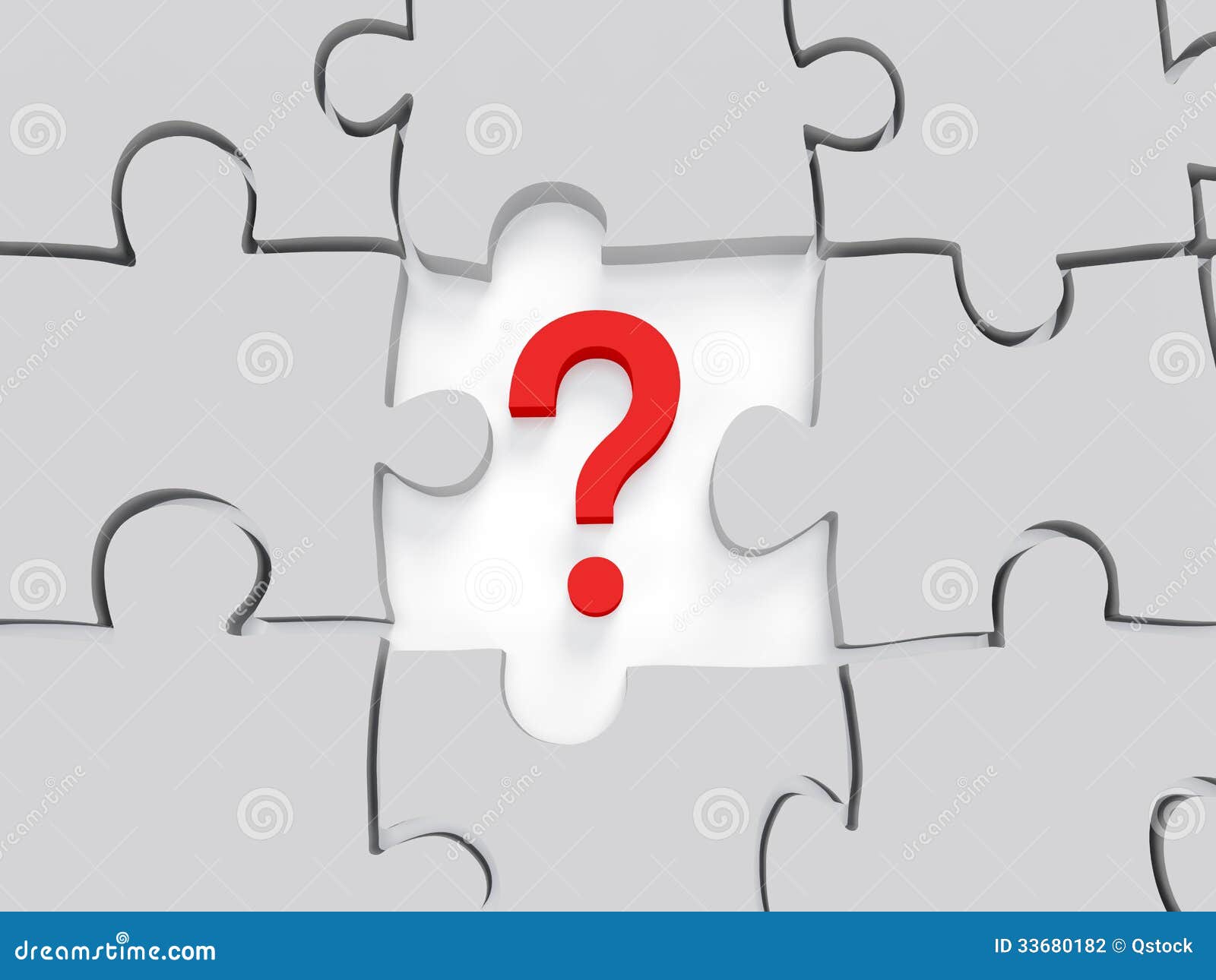 Question Mark Puzzle Concept Graphic Stock Photography - Image: 33680182