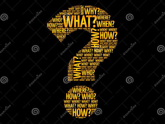 Question Mark, Question Words Stock Vector - Illustration of problem ...