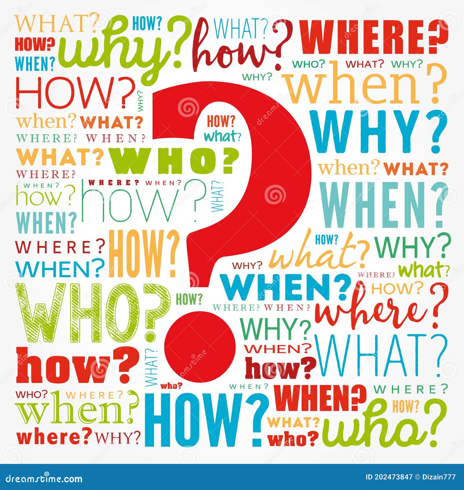 Question Mark - Problem Solving, Word Cloud Concept Stock Illustration ...
