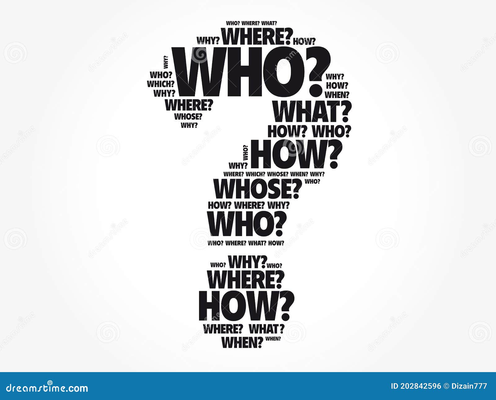 Question Mark - or Problem Solving, Word Cloud Concept Stock ...