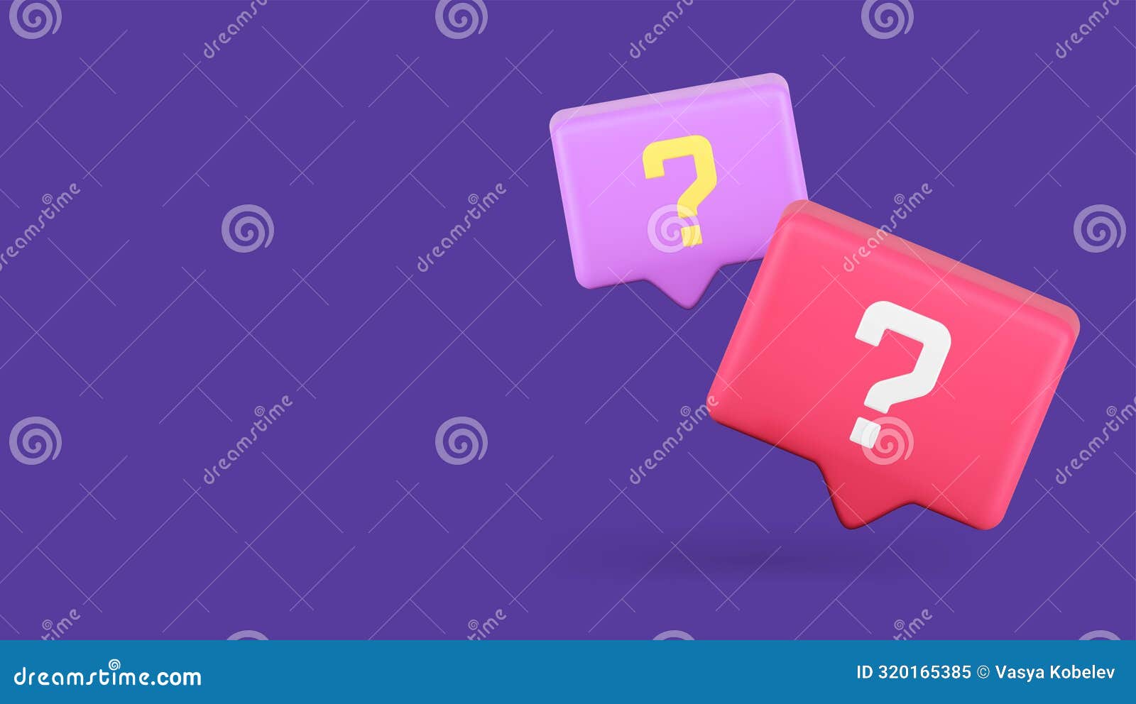 Question Mark Quick Tips Quiz Brainstorm Knowledge Information 3d Icon ...