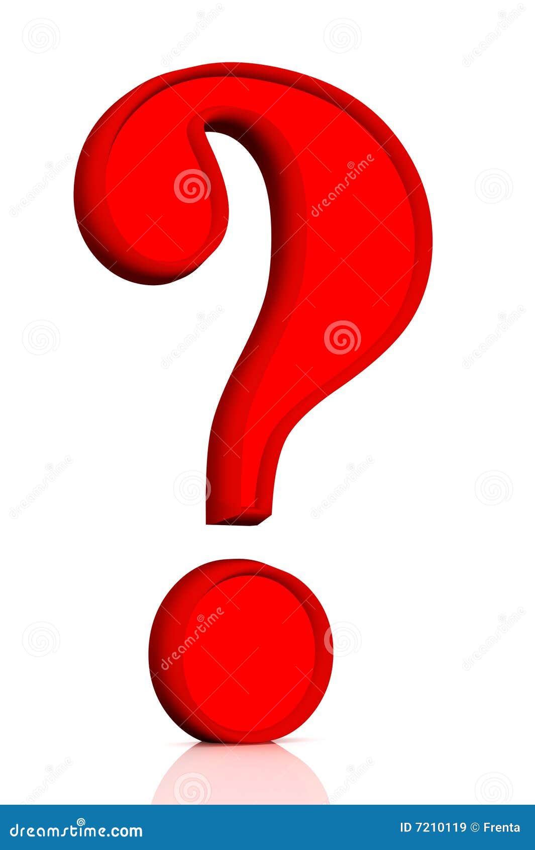 Question mark of red color stock illustration. Illustration of single ...