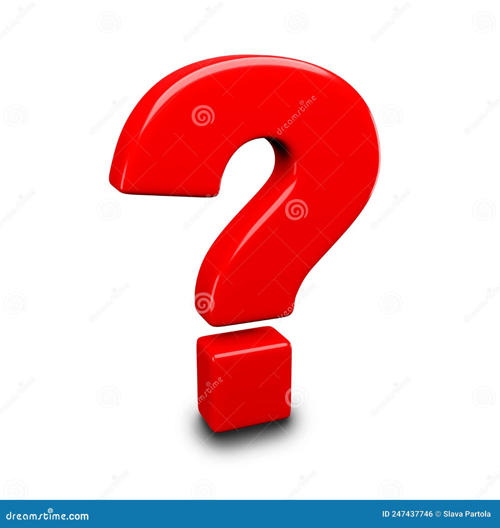 Question Mark In Red Stock Photography | CartoonDealer.com #247437746