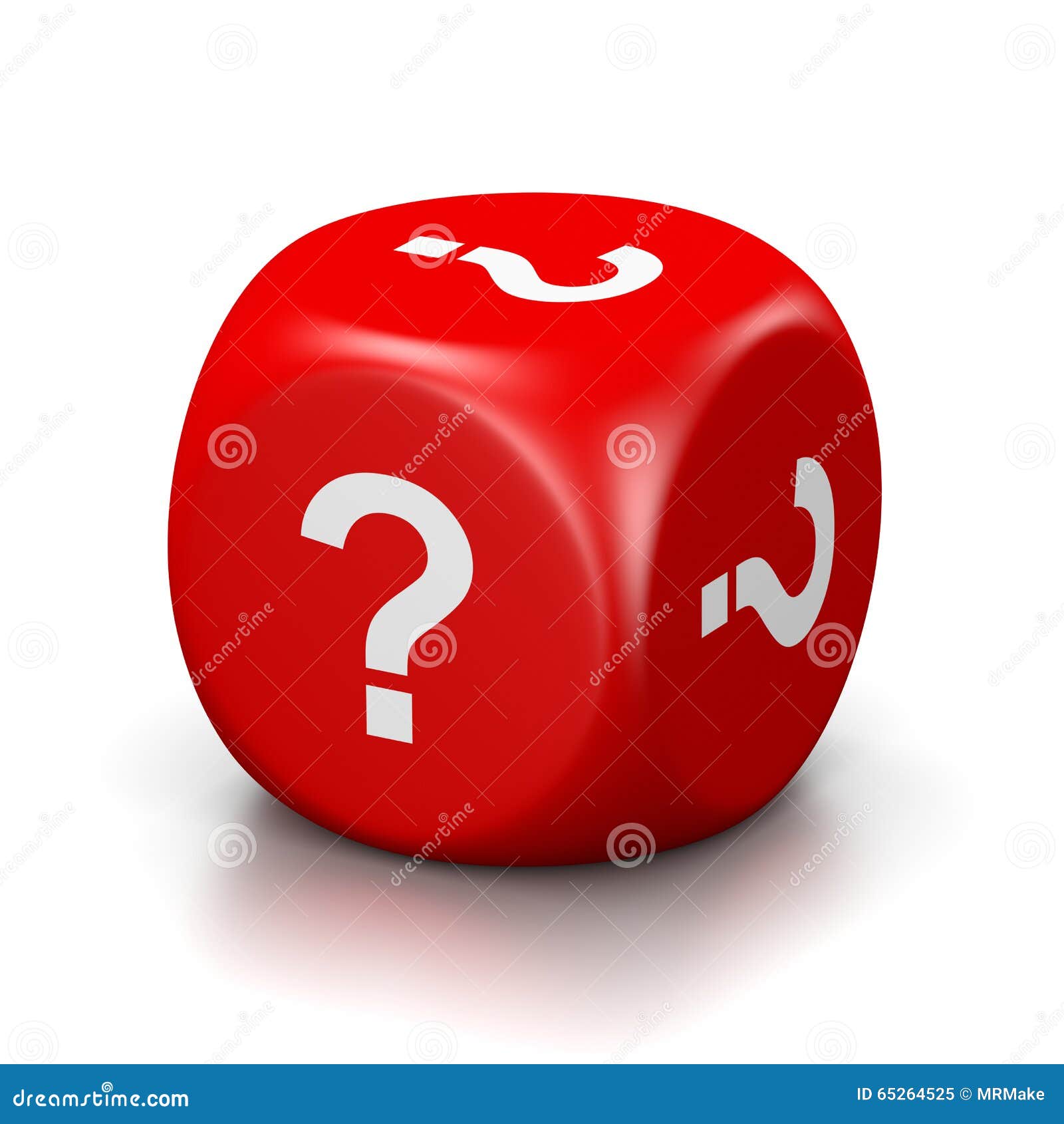 Question Mark Red Dice illustration stock. Illustration du illustration ...