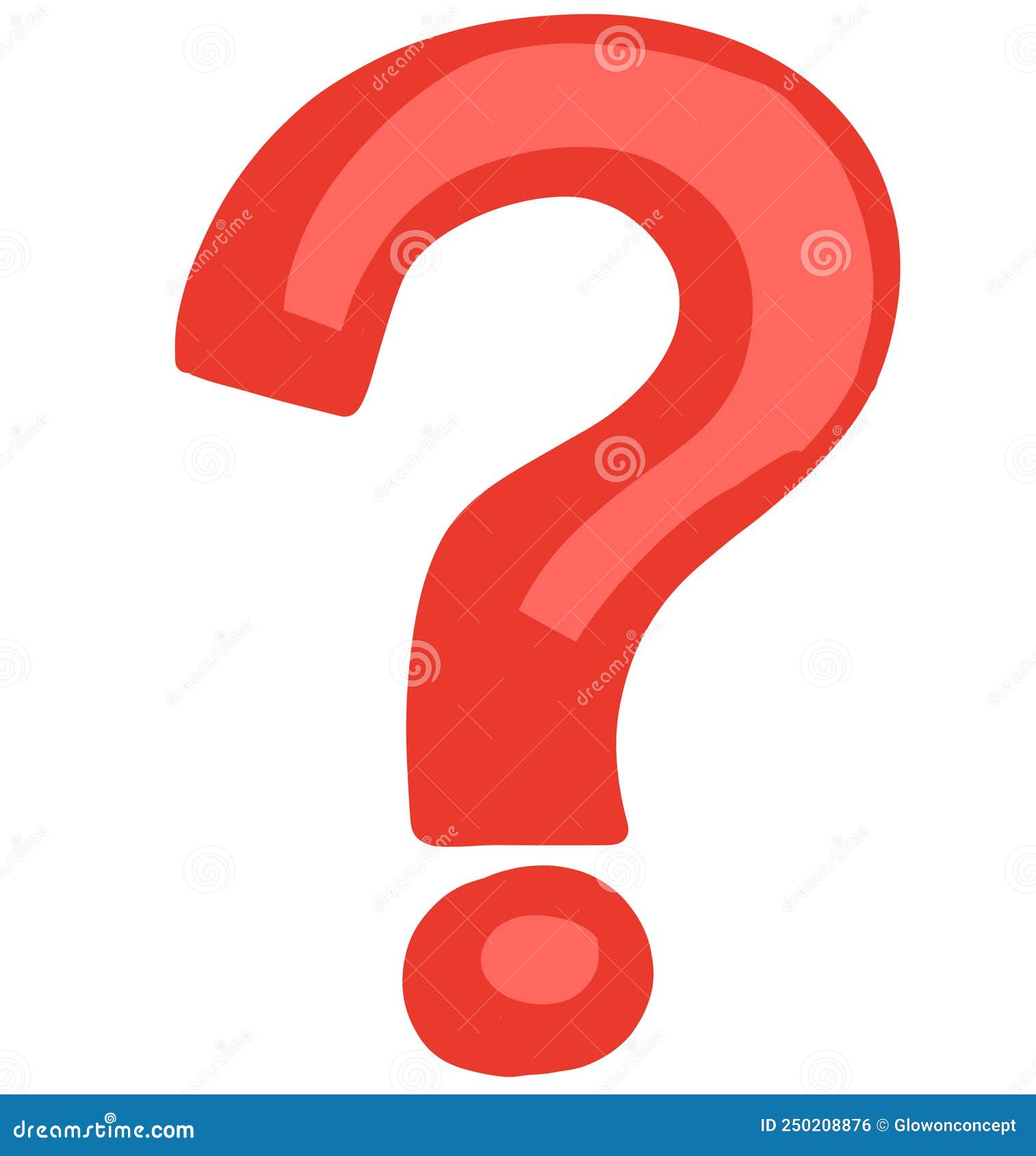 Question Mark Red Doodle Symbol Icon Hand Drawn Illustration Stock ...