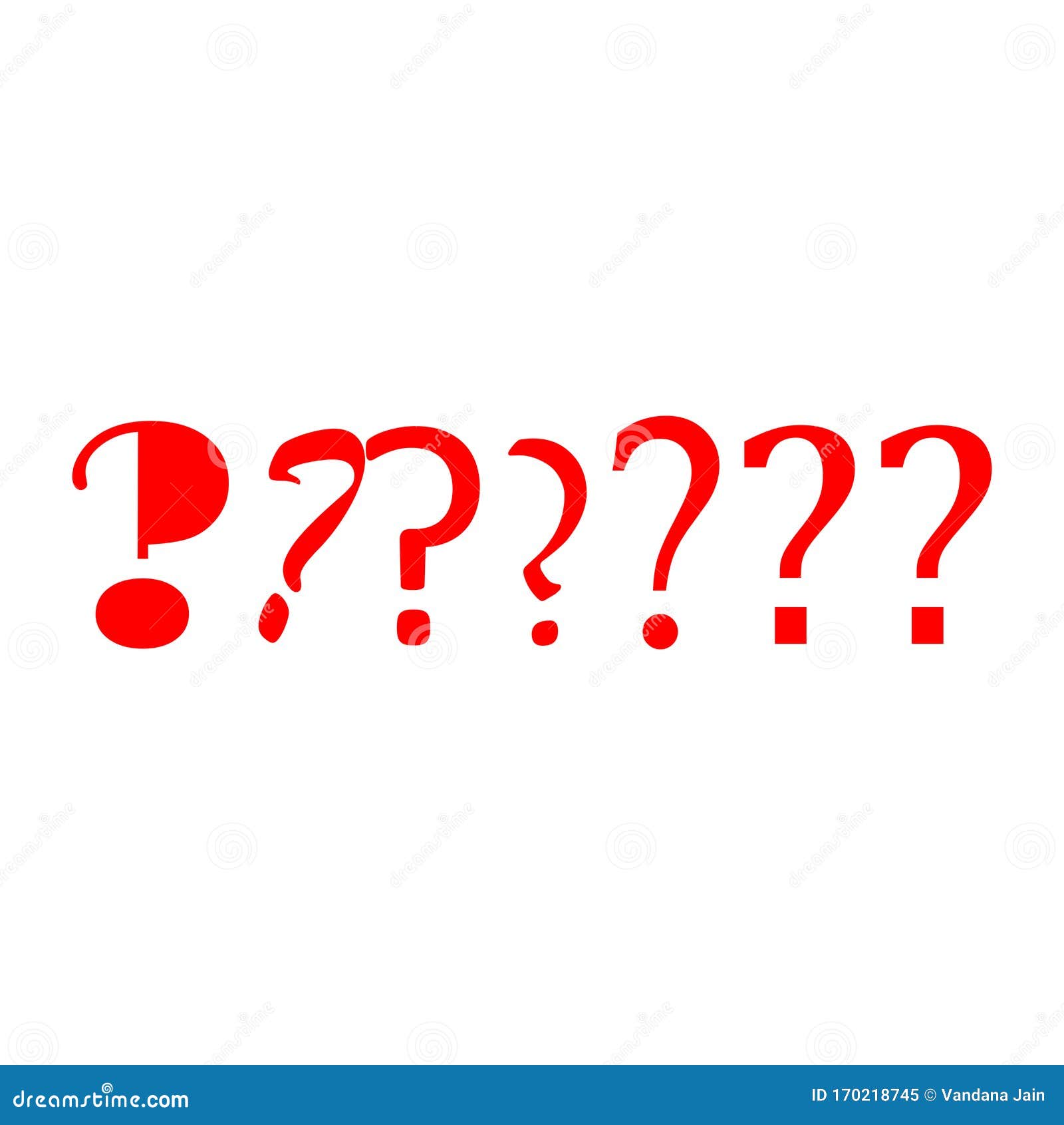 Question Mark.Red Question Mark on a Piece of Paper and Many Question ...