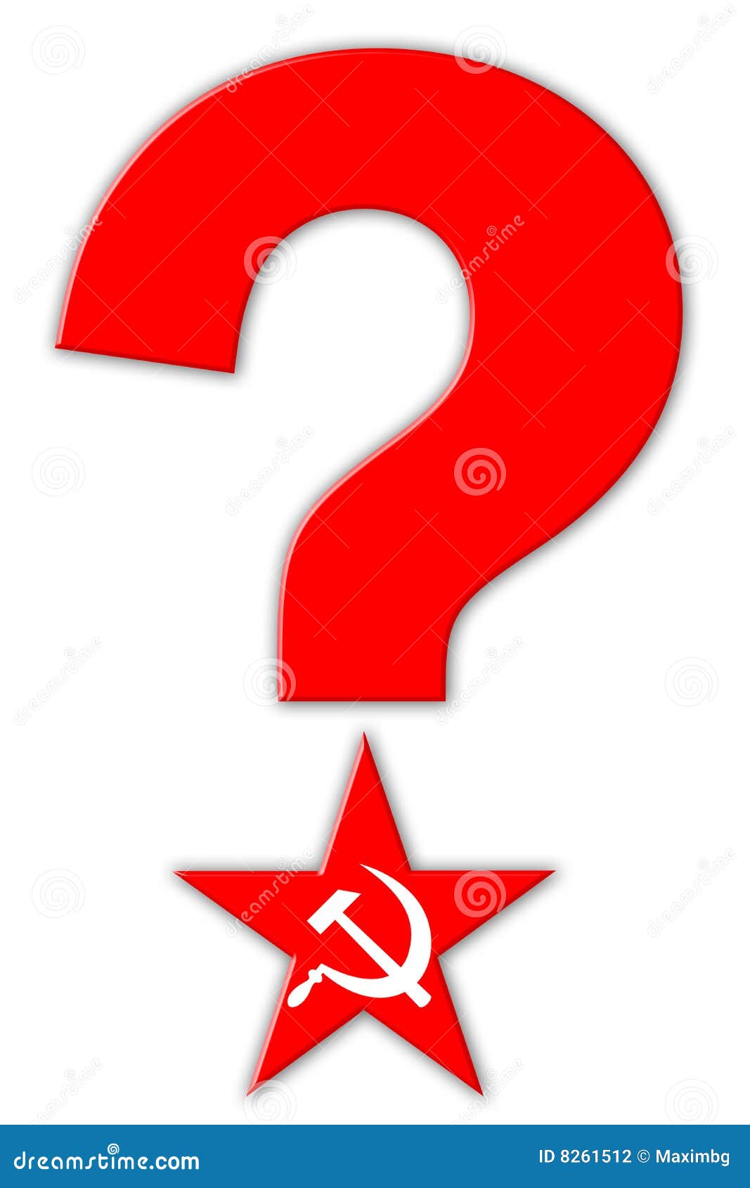 Question Mark with Red Star Stock Illustration - Illustration of help ...