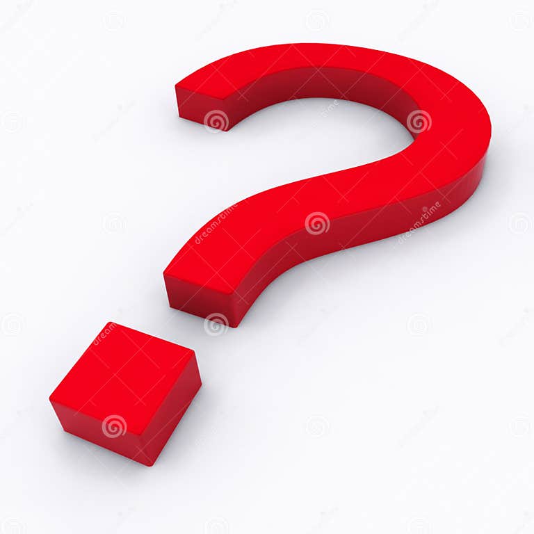 Question Mark with Reflection Stock Illustration - Illustration of ...