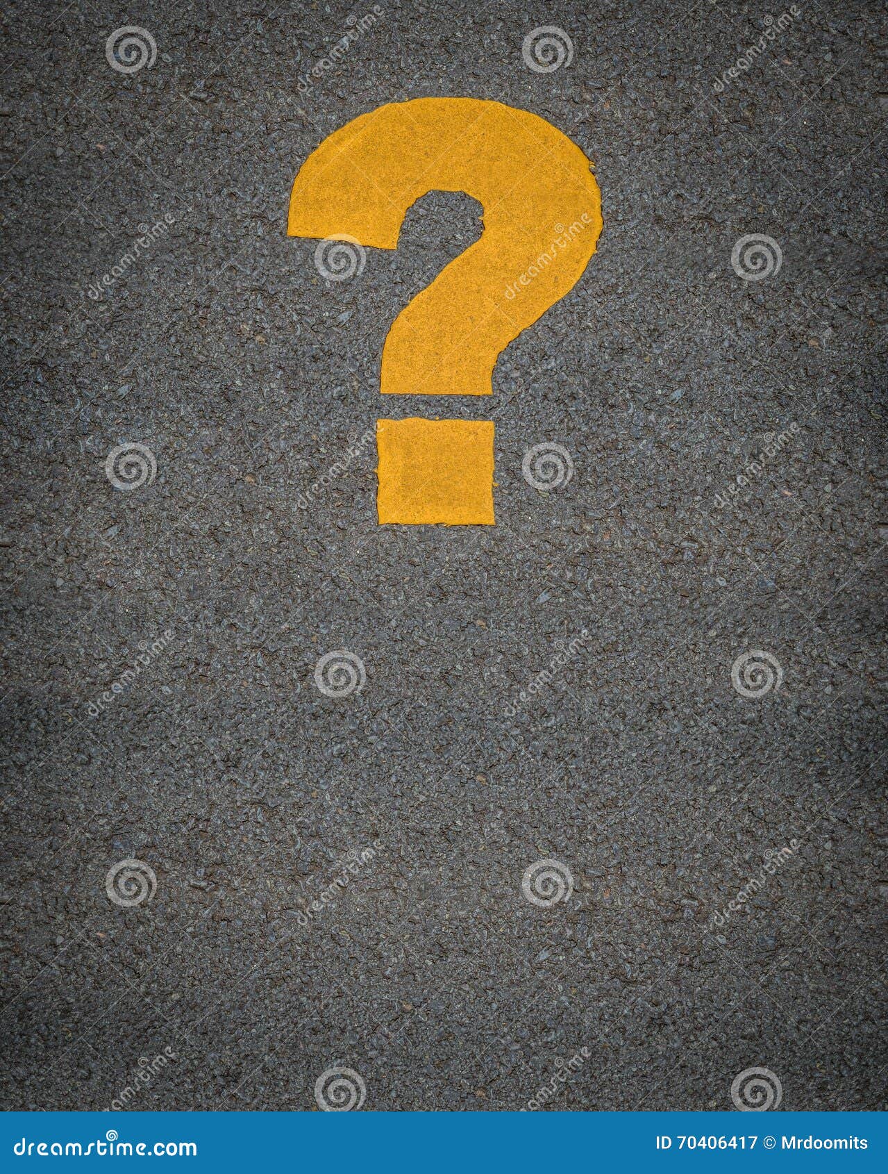 Question Mark Road Markings Stock Image - Image of concept, confused ...