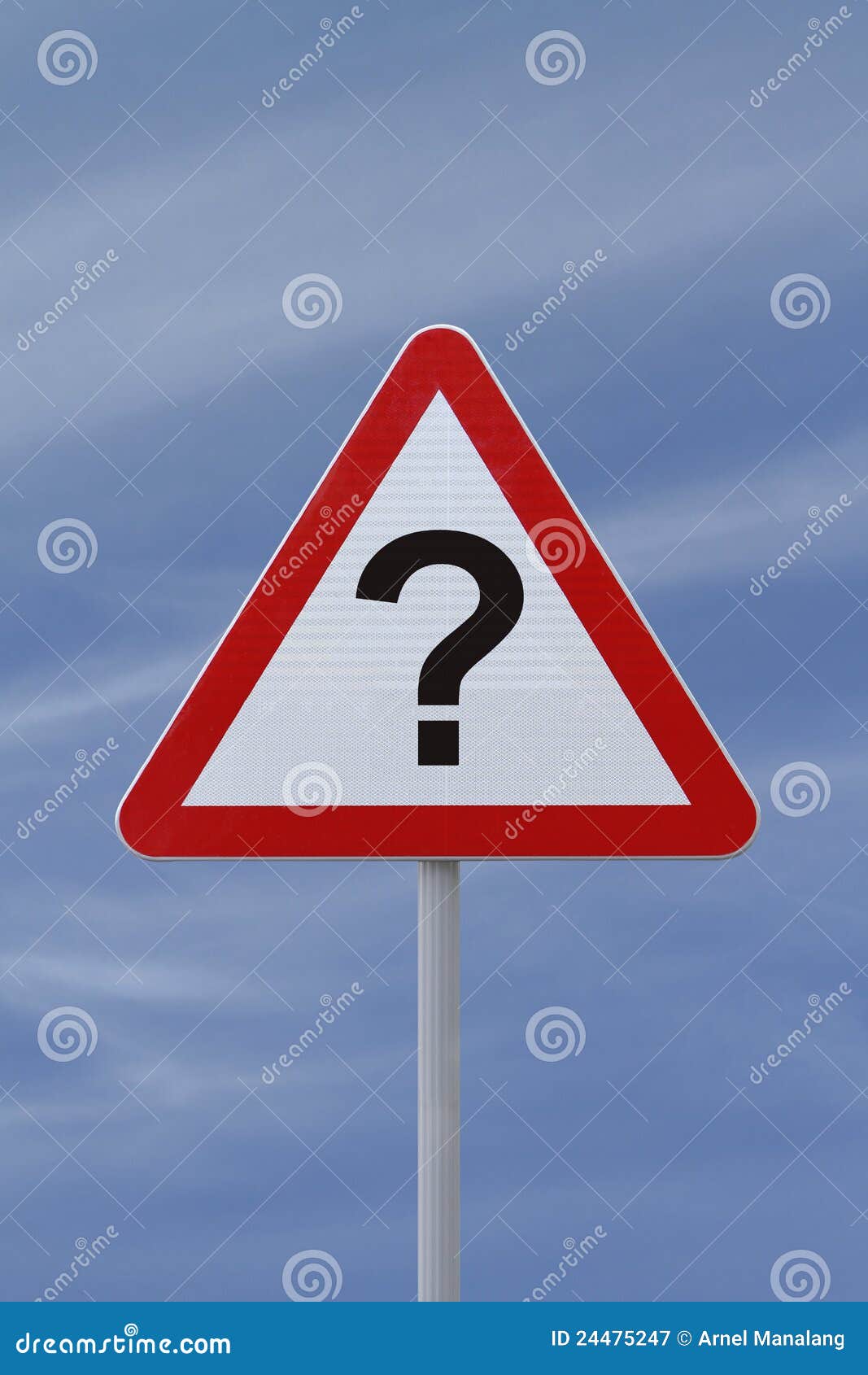 â€œQuestion Markâ€ Road Sign Stock Image - Image of hazard, sign: 24475247