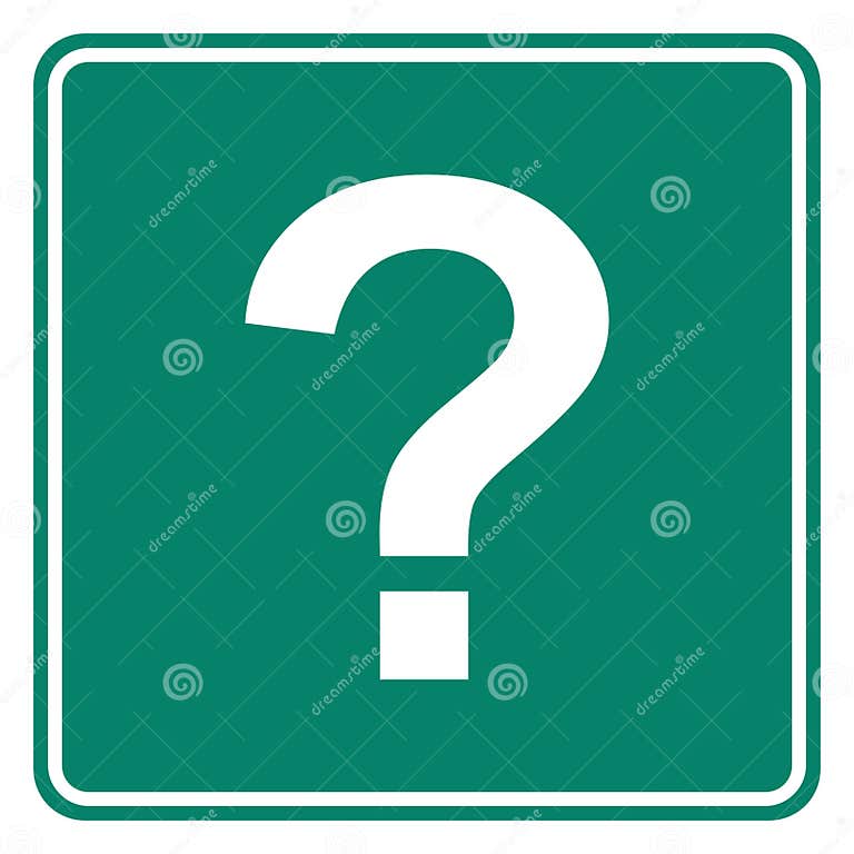 Question Mark and Road Sign Stock Vector - Illustration of caution ...