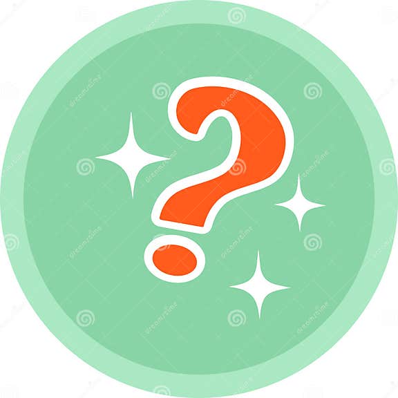 Question Mark Round Badge stock vector. Illustration of shape - 285788323
