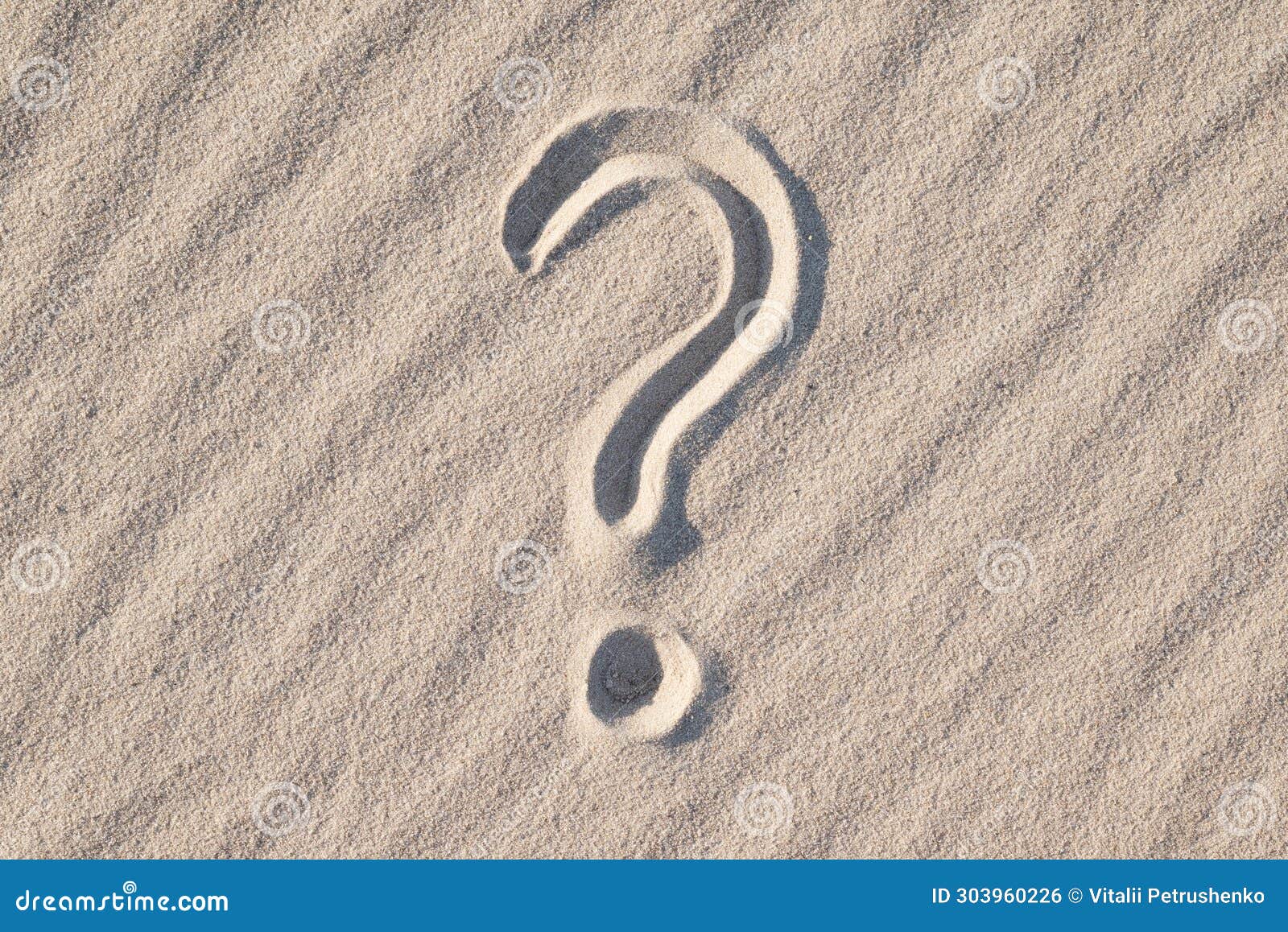 Question Mark on Sand Beach Stock Photo - Image of message, drawing ...
