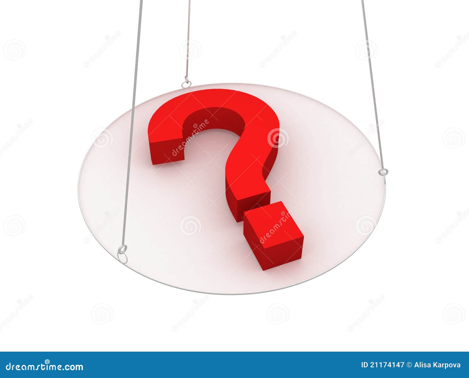 Question Mark On Scales Picture. Image: 21174147